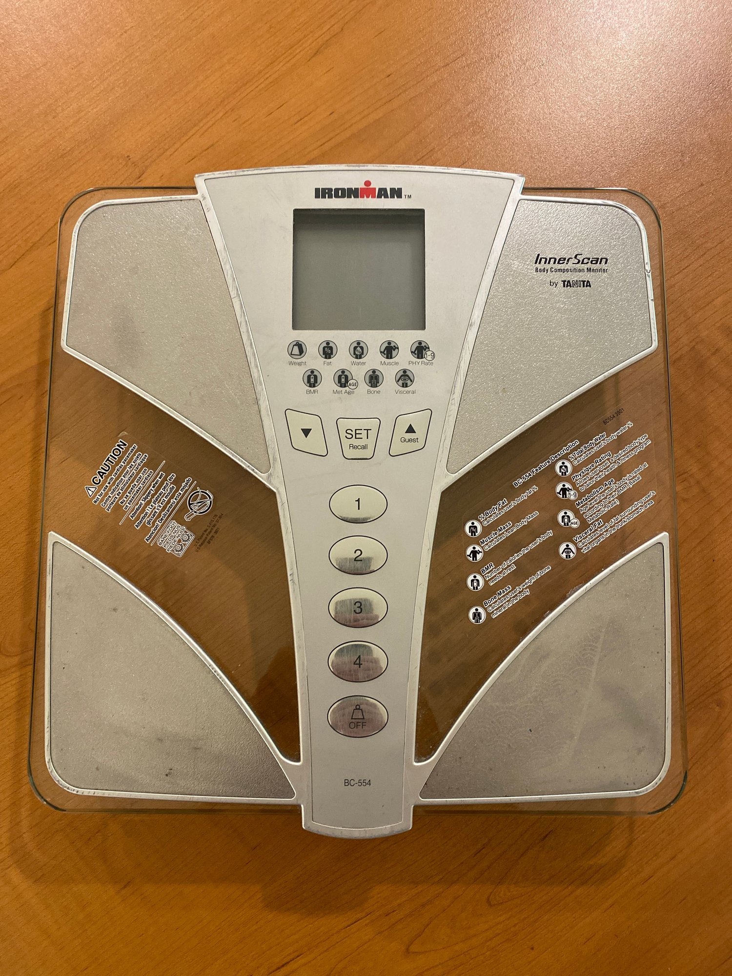 Ironman Inner Scan Model BC-554 Personal Weight BMI Scale #1932942 ...
