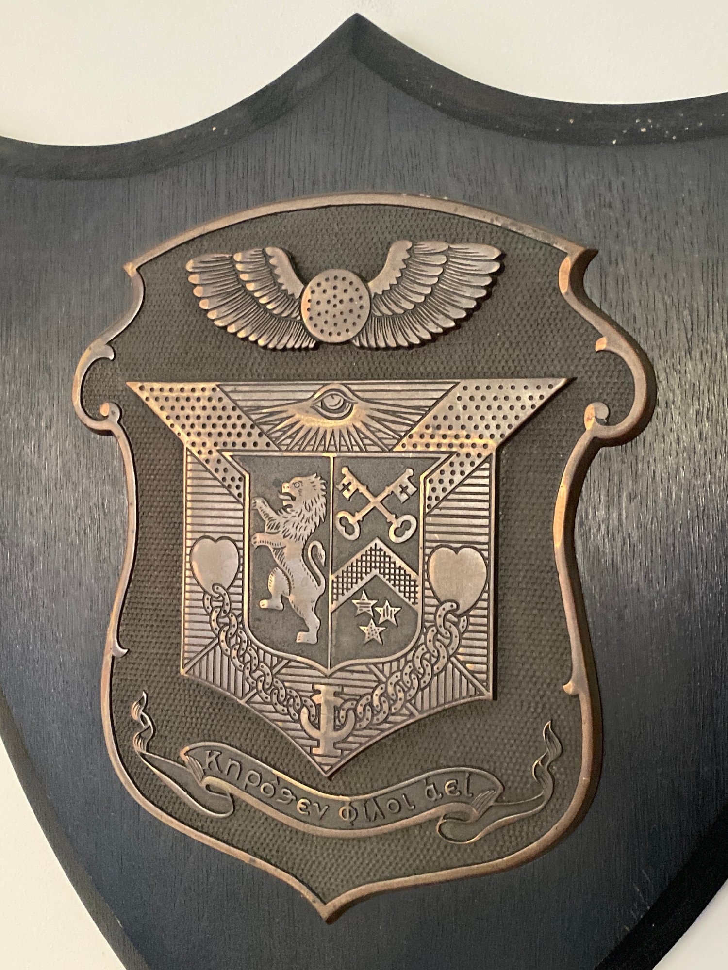Yale College Delta Kappa Epsilon Fraternity DKE Antique Crest Plaque ...
