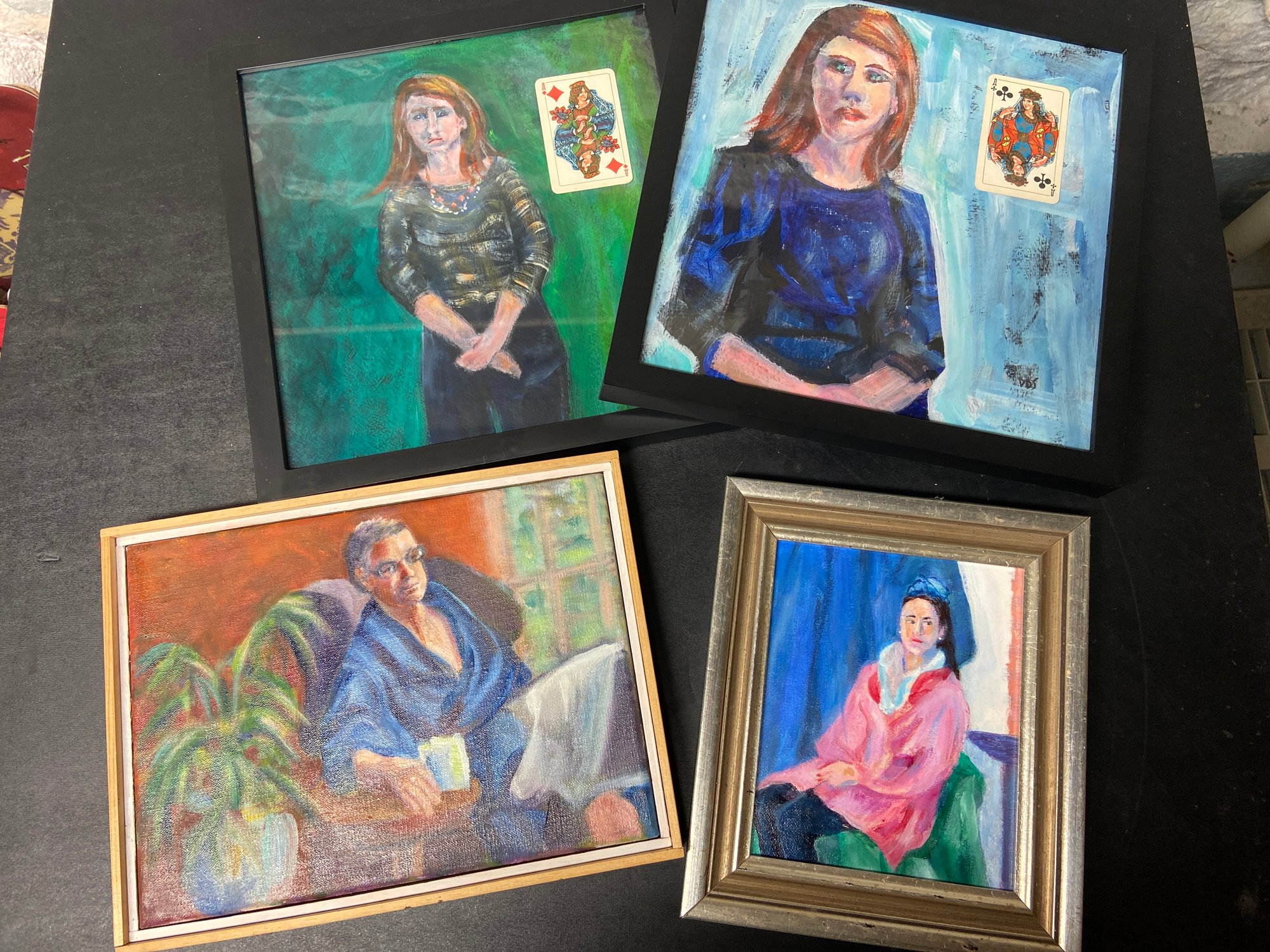 4 Original Portrait Paintings By Debbie Detwiller Smith #1981697 ...