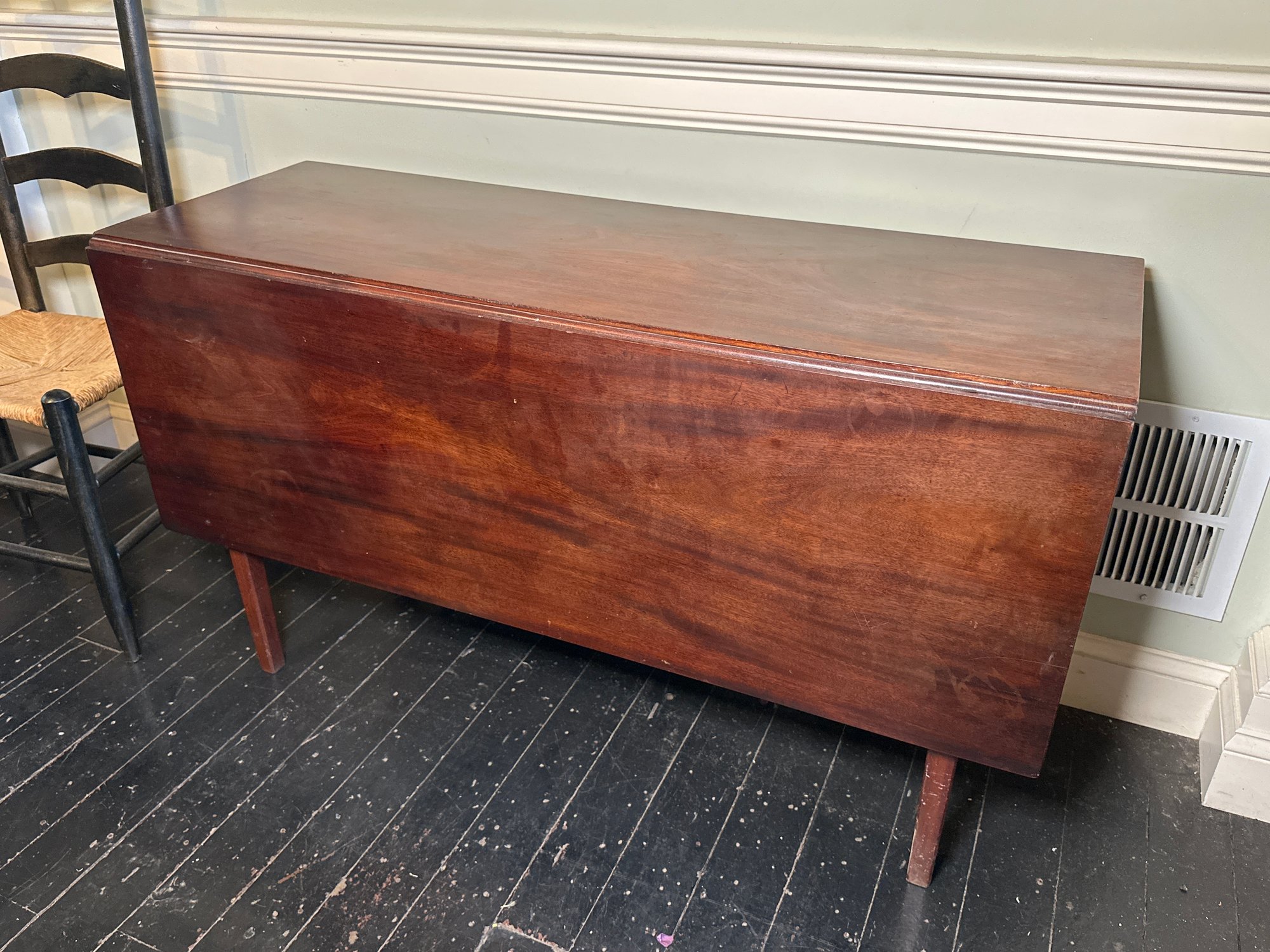 Antique 1790-1810 Hepplewhite Drop Leaf Mahogany Table #40812007 ...