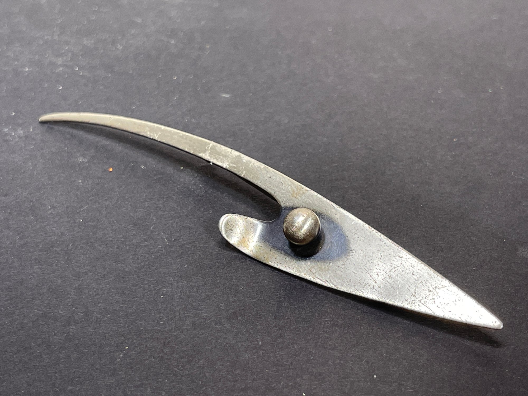 Rare REBAJE Sterling Silver Modernist MCM Brooch 5 #2001091 ...