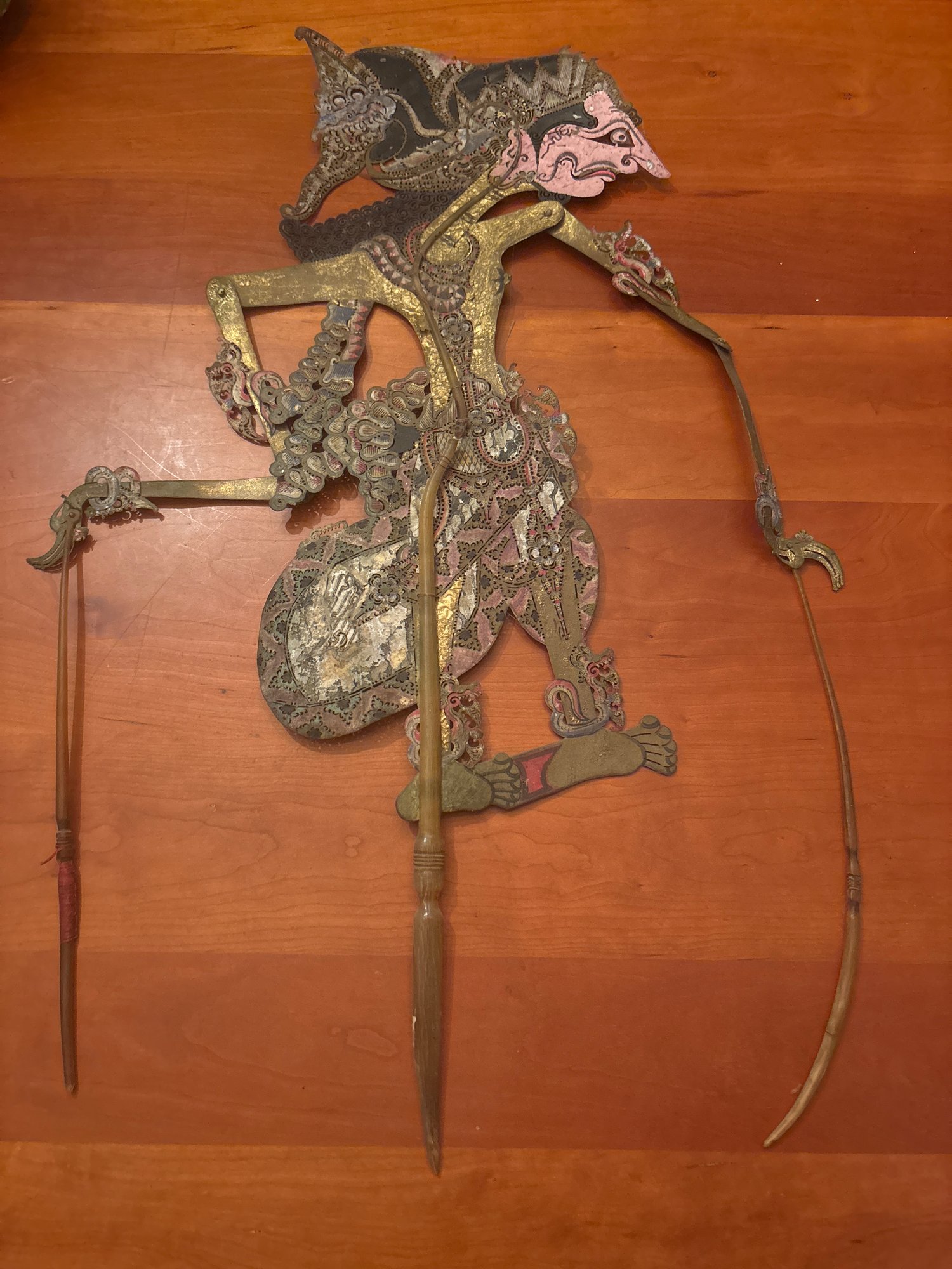Balinese Wayang Indonesian Shadow Hand Puppet #2035228 | Auctionninja.com