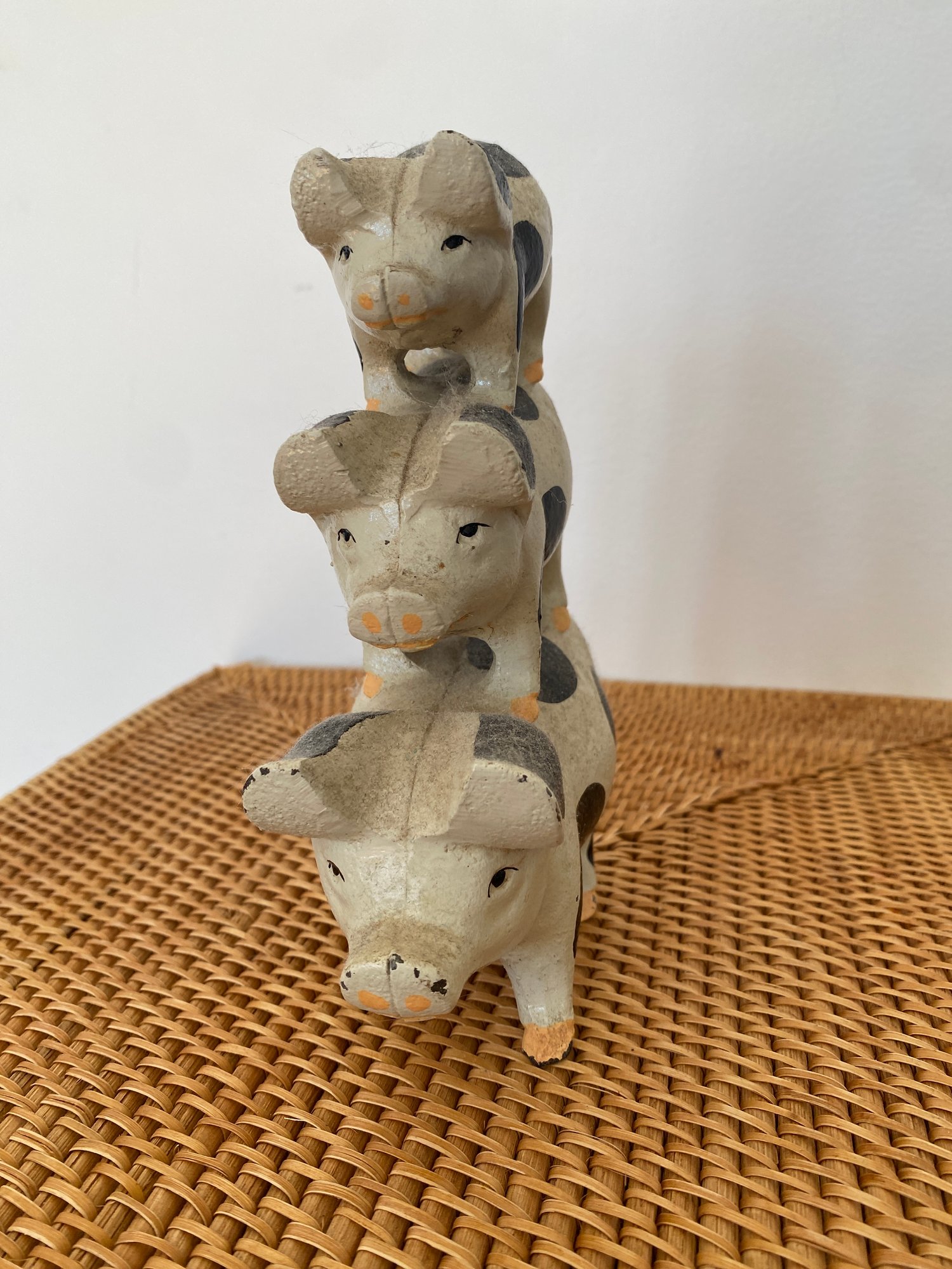 Cast Iron Door Stop Three Little Pigs One On Top Of The Other #2075209 ...