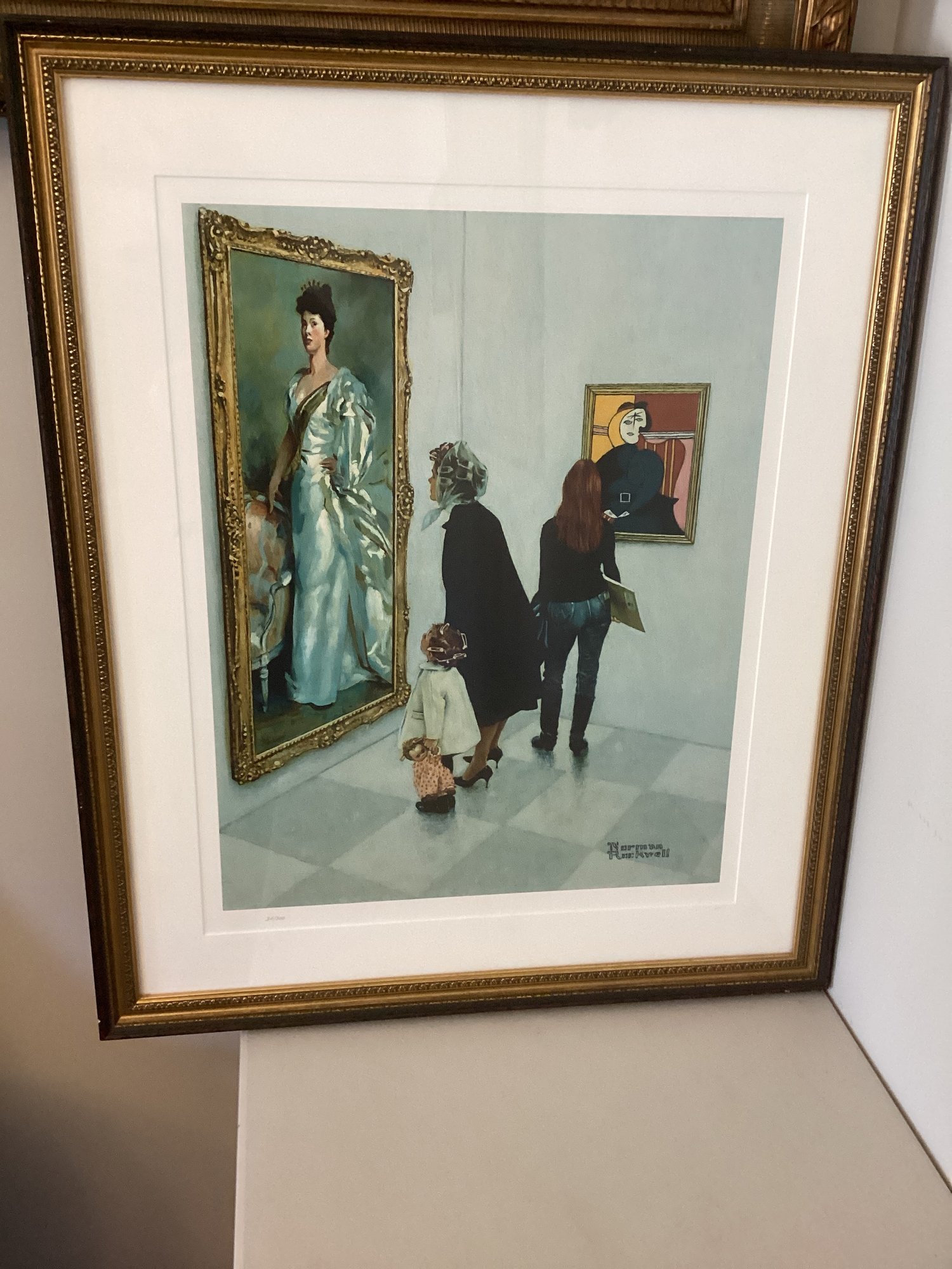 Large Norman Rockwell Artwork With Rockwell, Estate Stamp, And Numbered ...