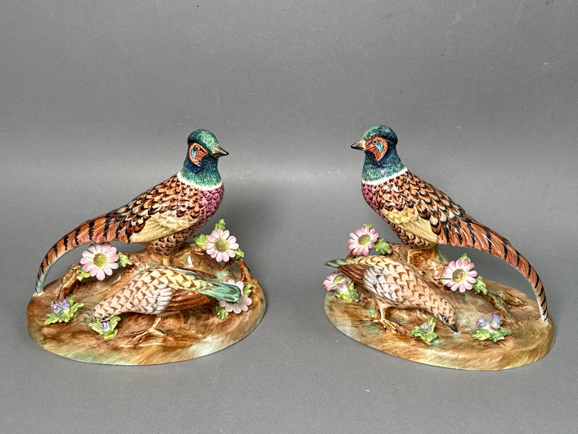 Vintage JT Jones Crown Staffordshire Fine Bone China Pheasant Figures ...