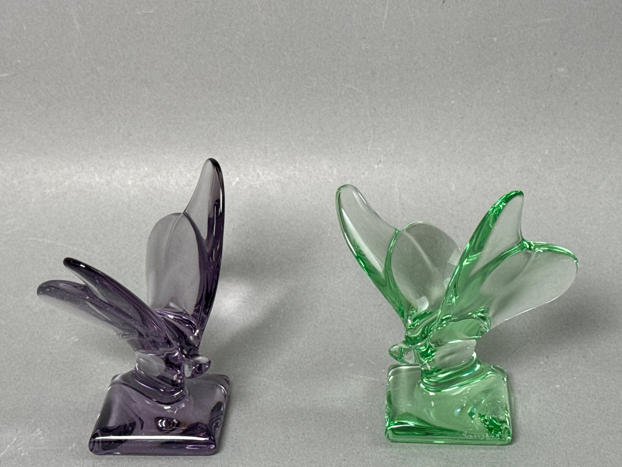 Baccarat Crystal Purple & Green Butterfly Decor #40834172 ...