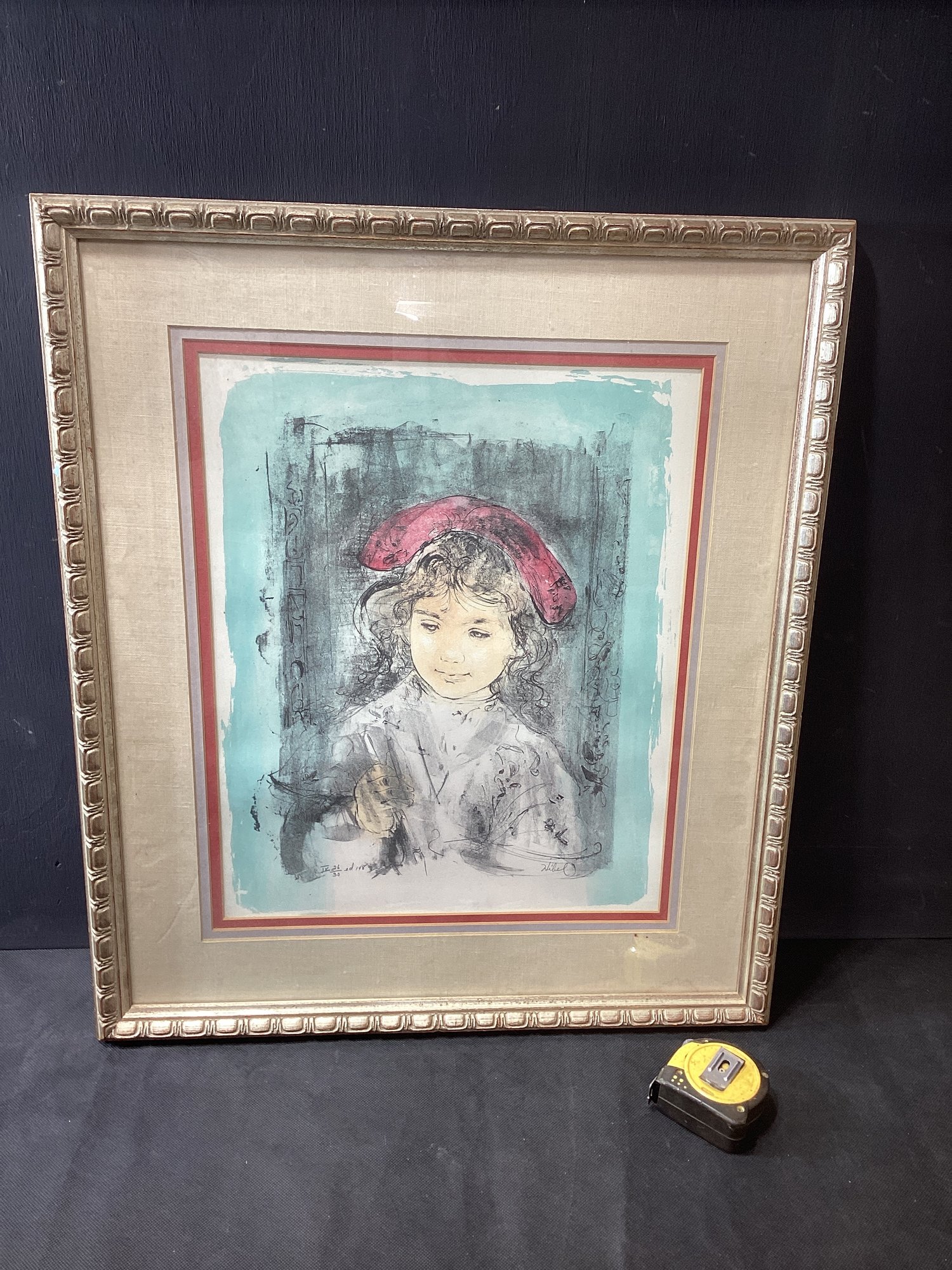 Well Listed Artist,( Edna Hibel ) Lithograph, Pencil, Signed, And ...
