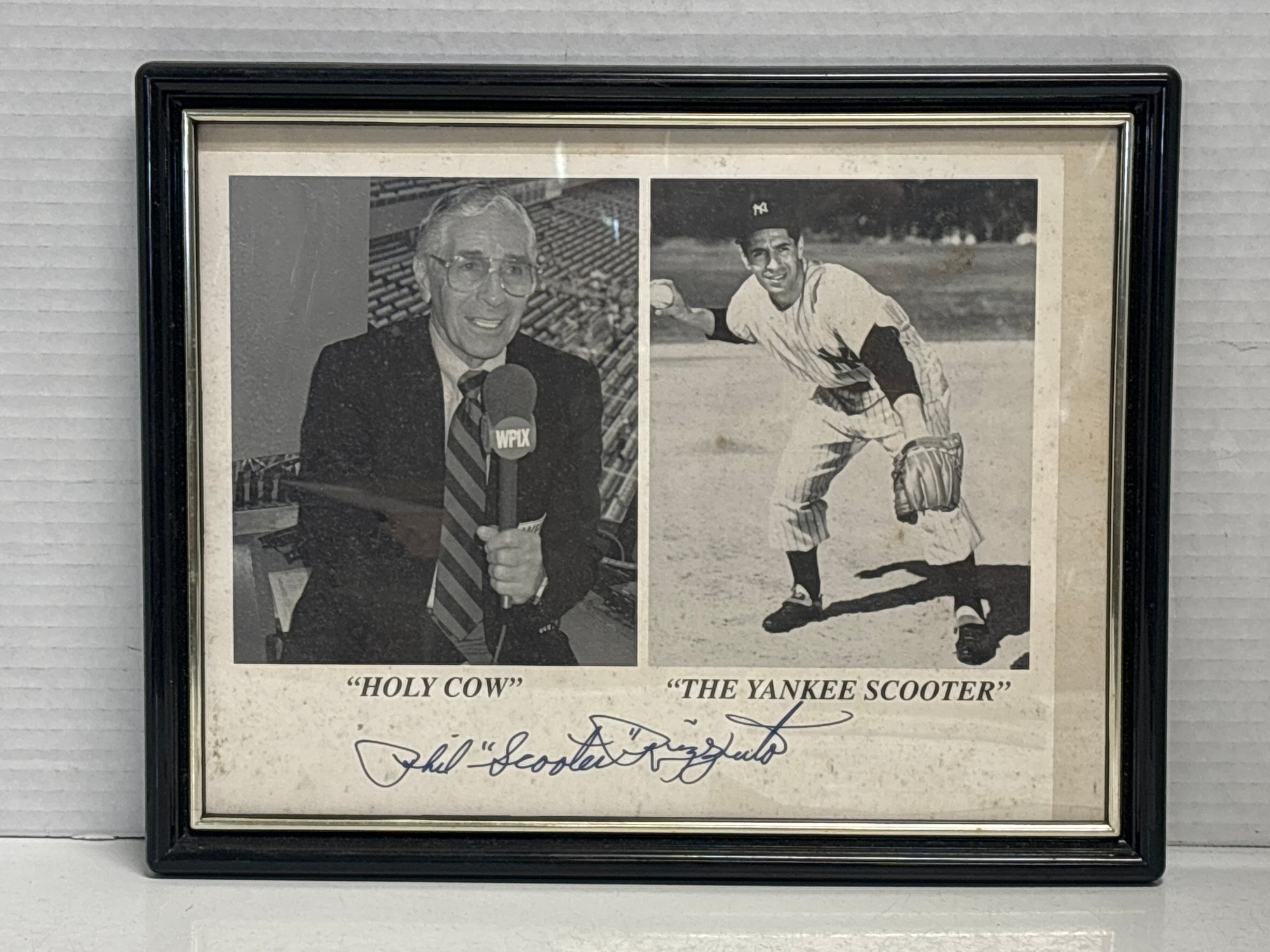 Hand Signed - Dual Photos, By Phil " The Scooter Rizzuto " New York ...