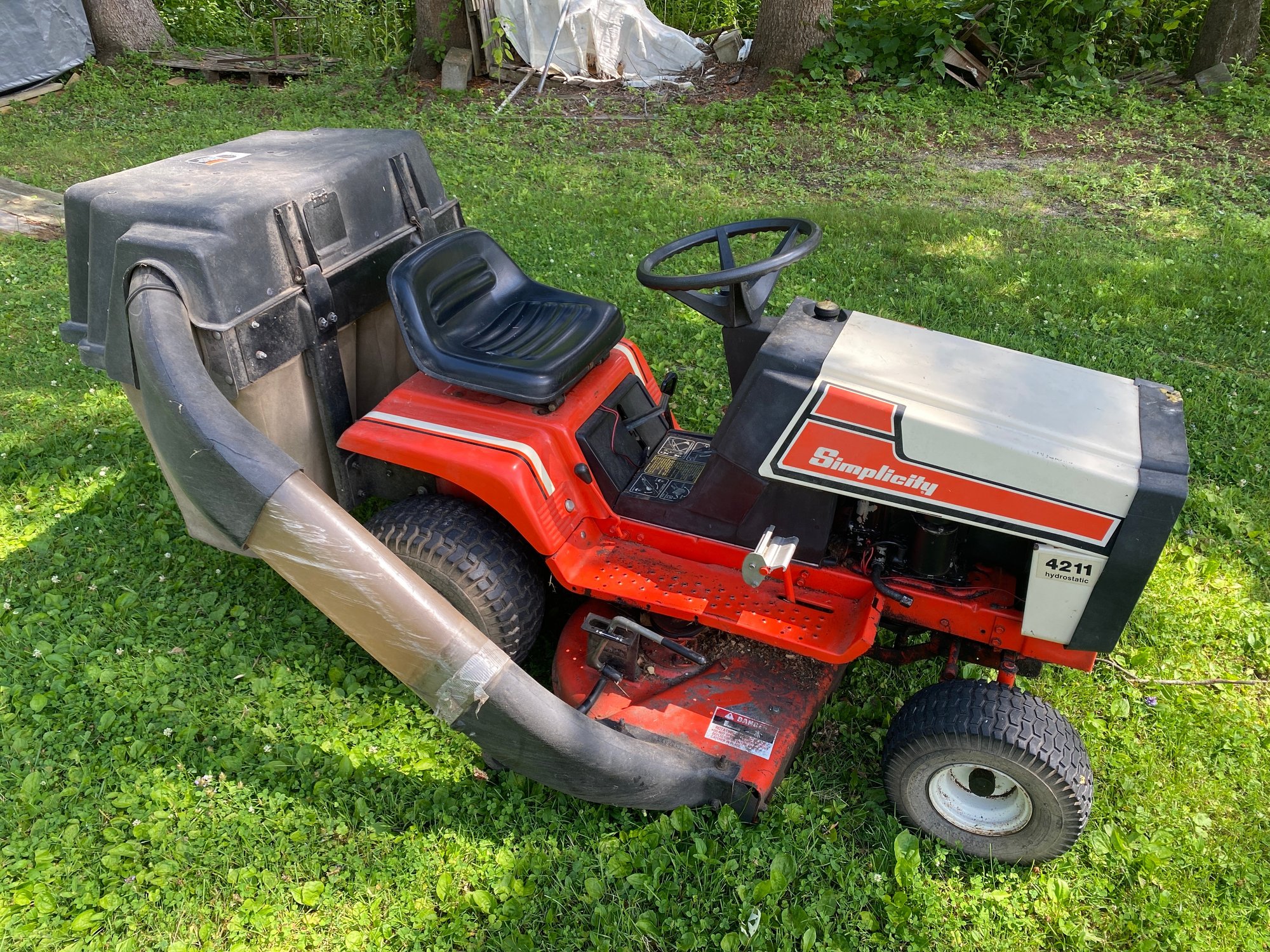 Simplicity 4211 Hydrostatic Riding Mower Electric Start Starts Right Up ...