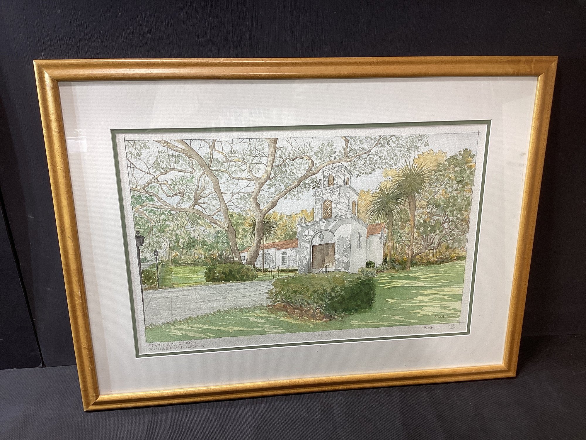 Original Painting Of A Church In Georgia (excellent Shape) Signed By ...