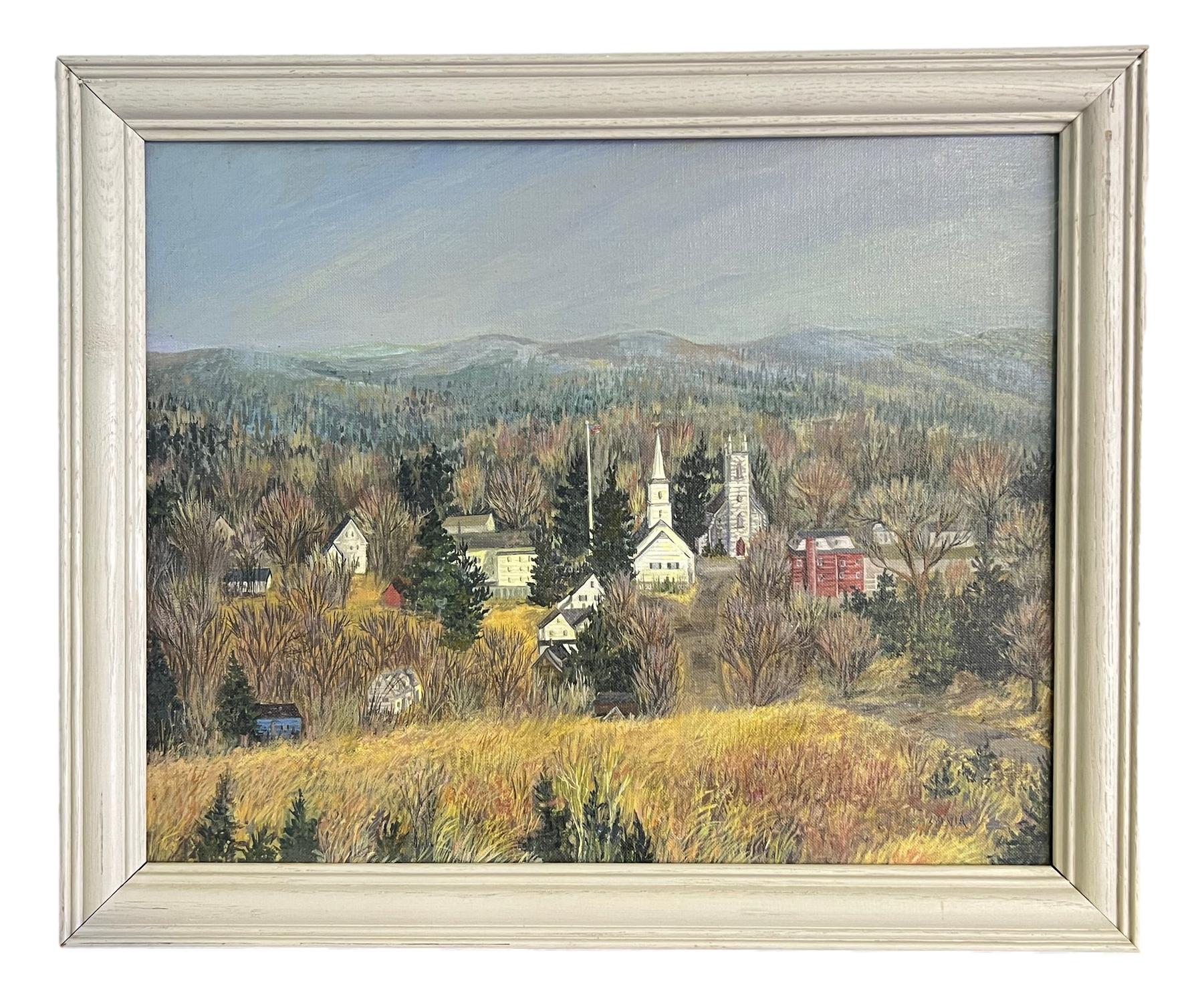 Newtown From Castle Hill By Sylvia Windebank Oil On Board Painting ...