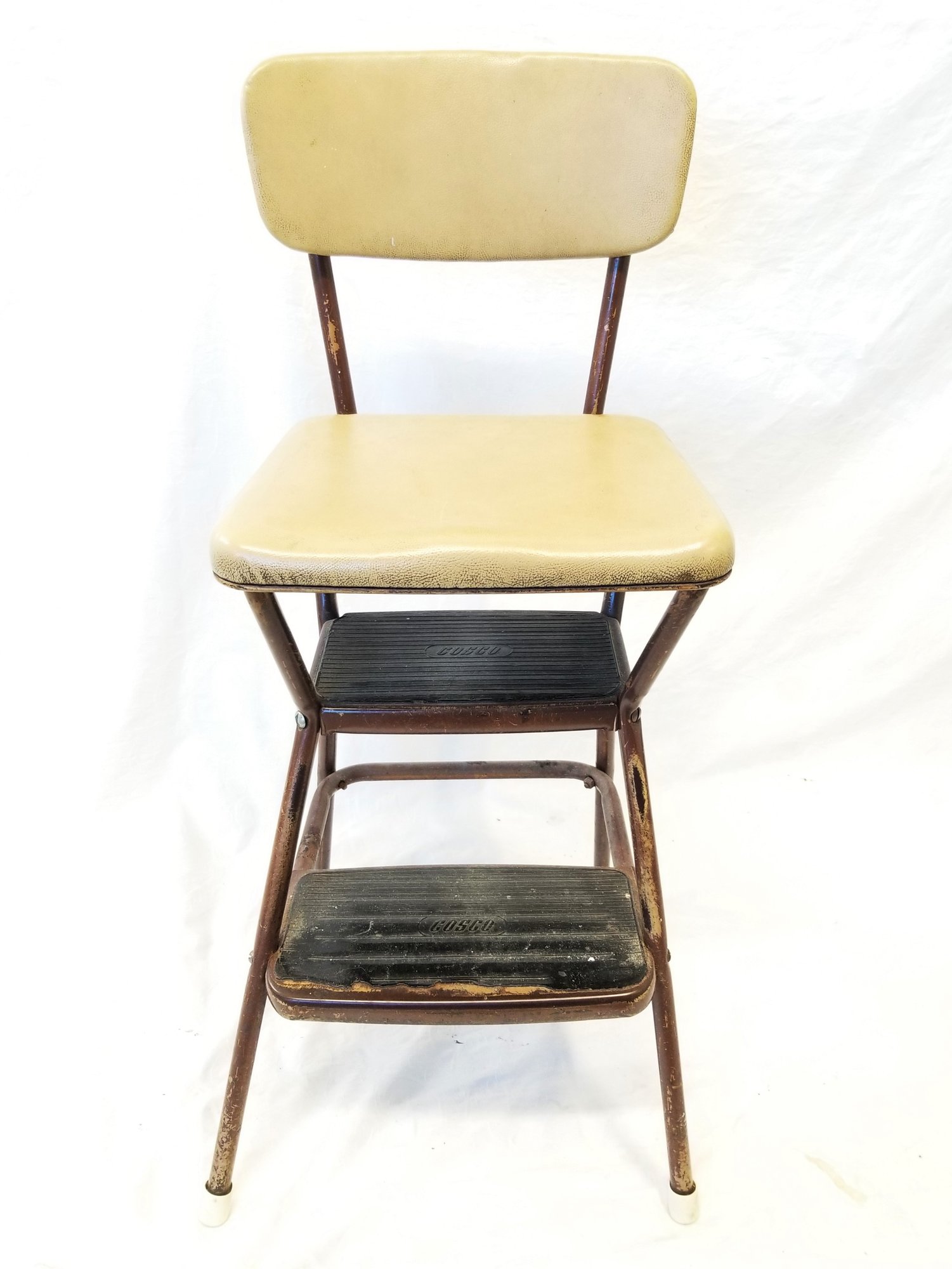 MCM Cosco Cushioned Step Stool Ladder With Flip Up Seat #1482201 ...