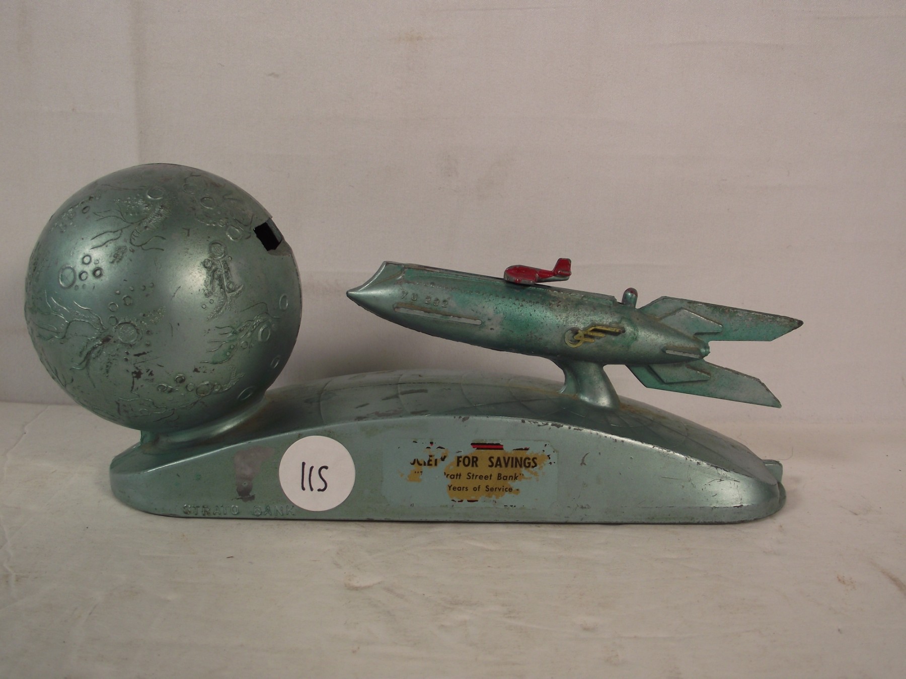 Vintage Mechanical Space Rocket Coin Bank #1783957 | Auctionninja.com