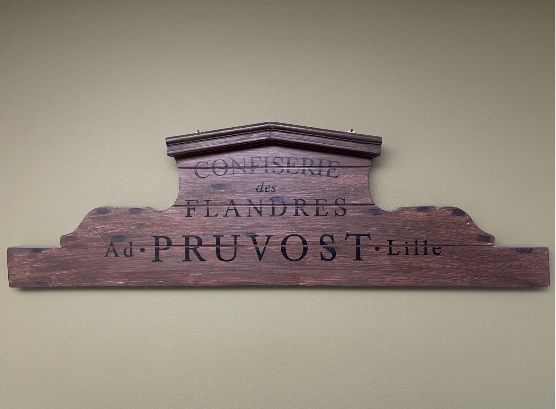 Ballard Designs Reproduction French Confectionery Wooden Pruvost Wall ...