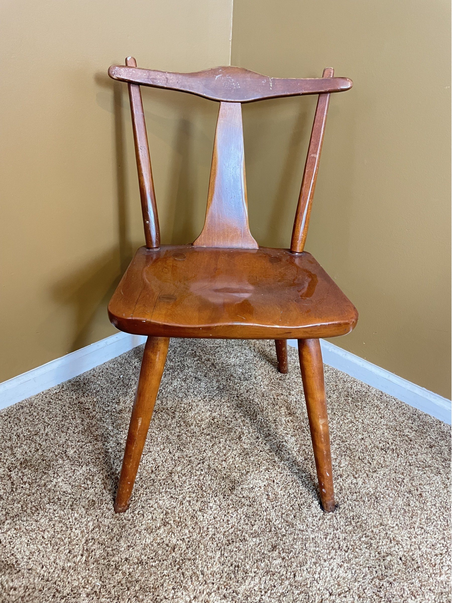Mid Century Cushman Wood Dining Chair #1789792 | Auctionninja.com