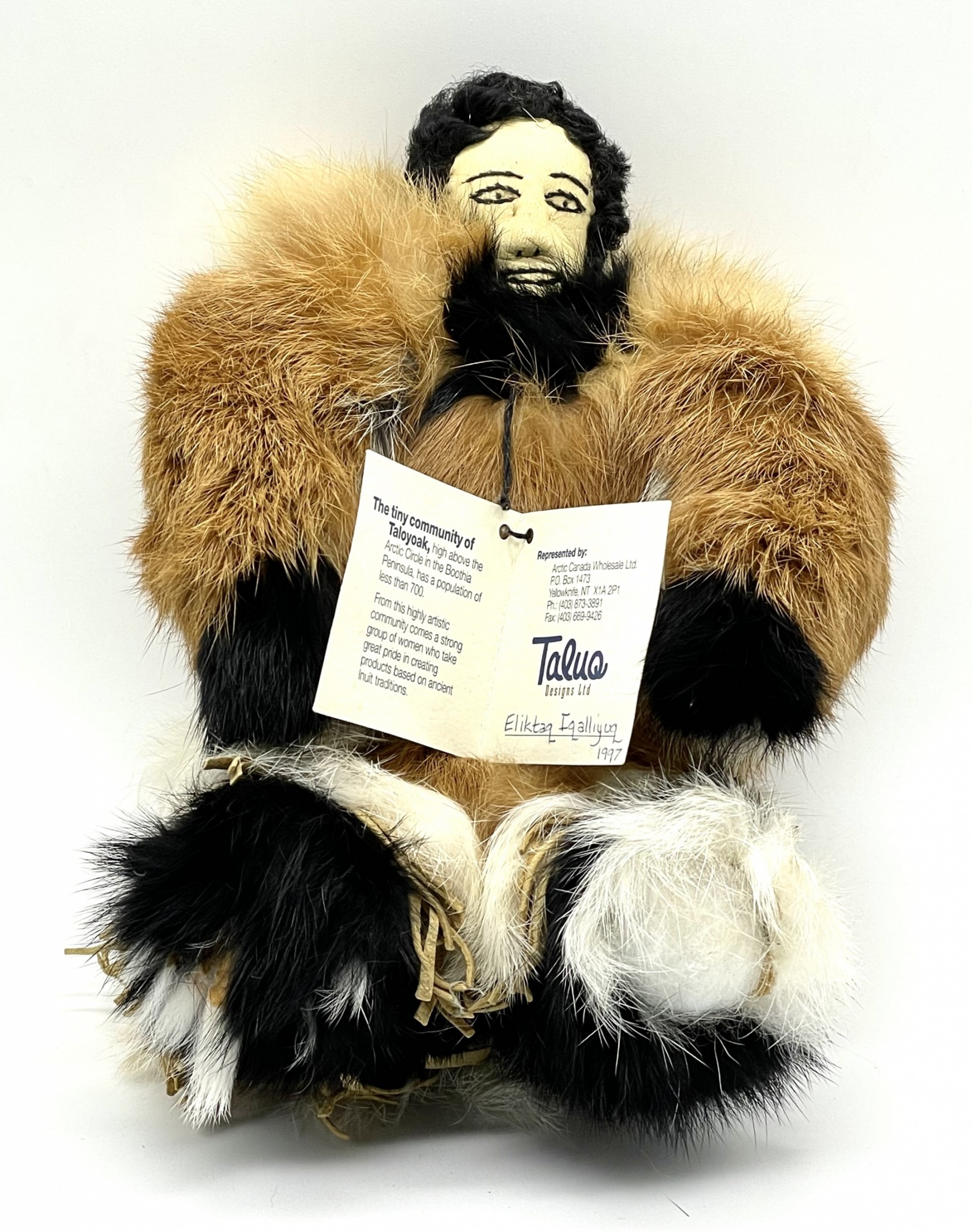 Beautiful Taluq Designs Inuit Eskimo Doll With Fur Coat - Original Cost ...