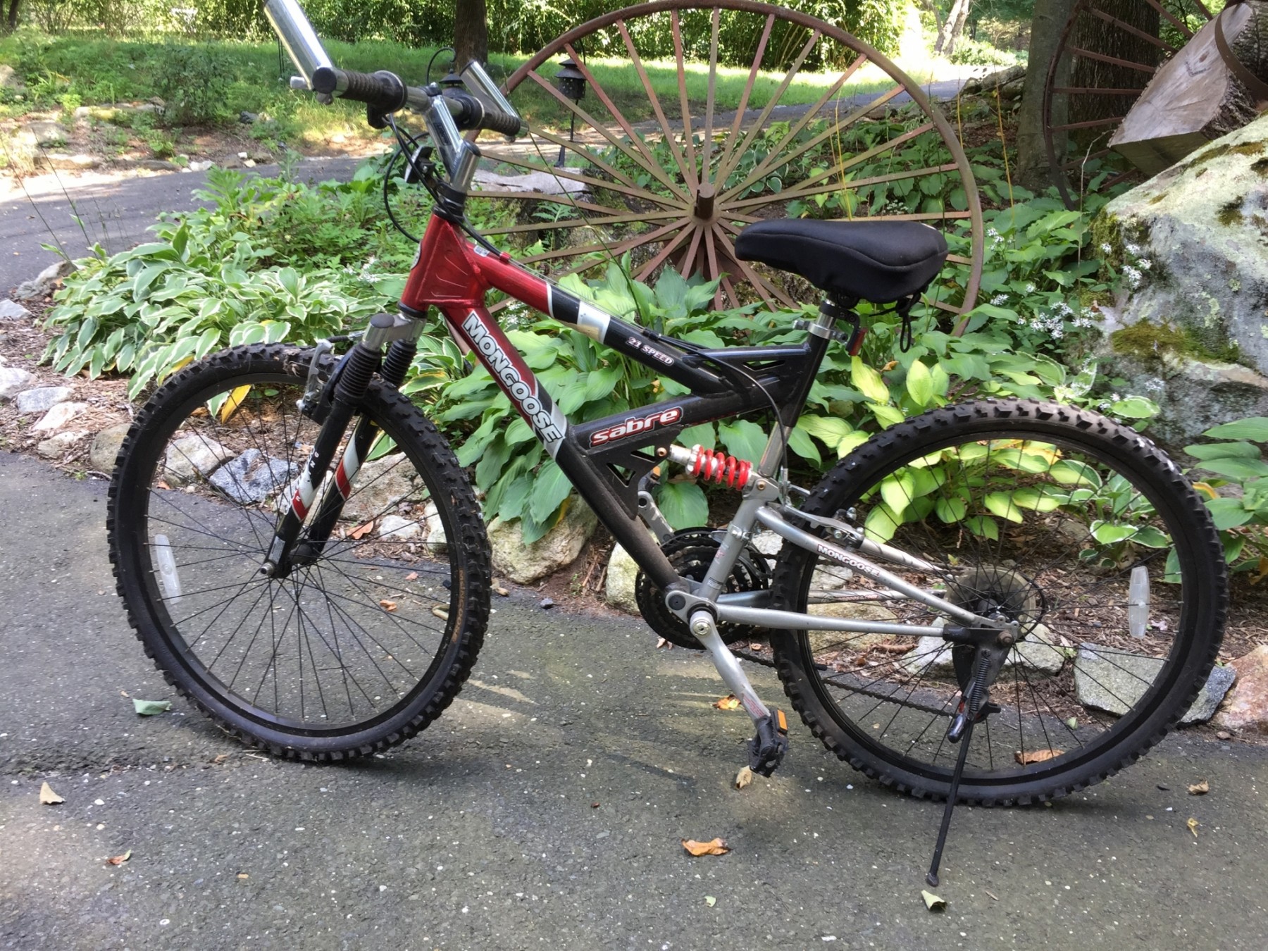 Mongoose Sabre 21 Speed Full Suspension Mountain/Trail Bike #379407 ...