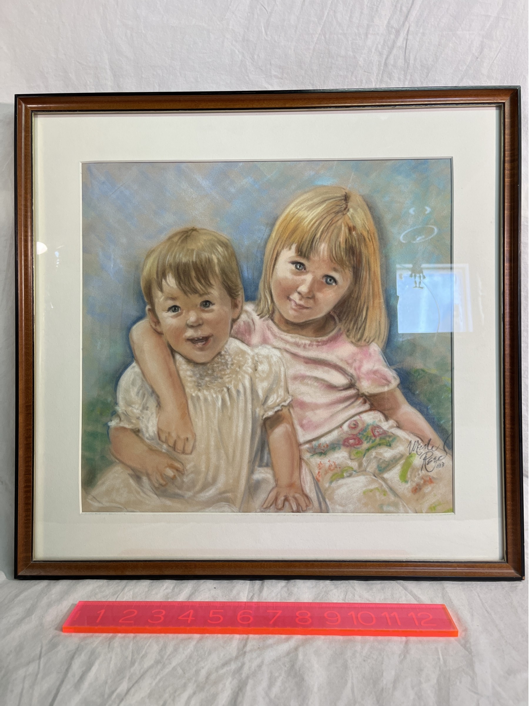Merle Reed, Pastel, Two Sweet Girls, A Portrait Character Artist From ...