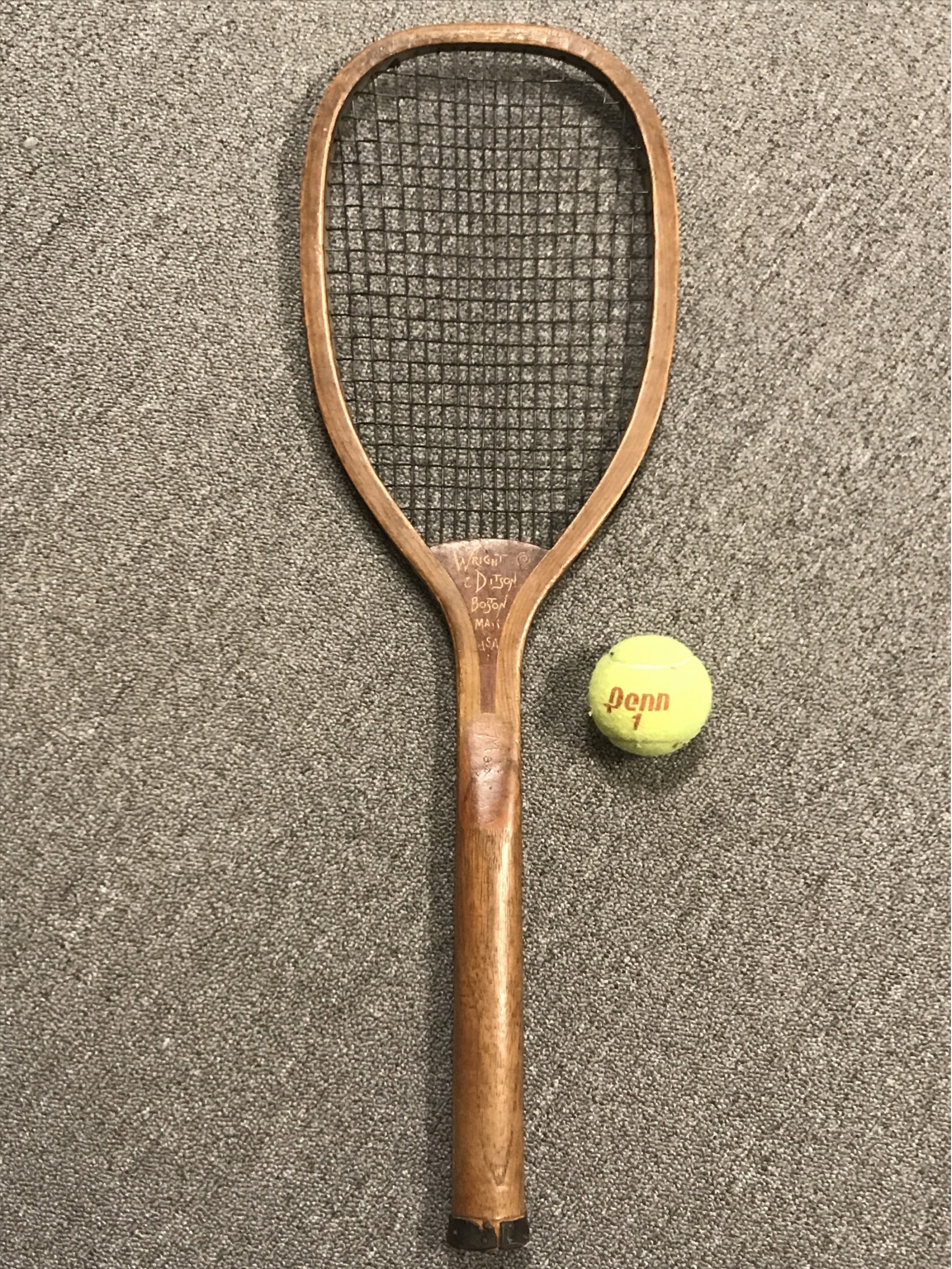 Antique Wright & Ditson Tennis Racquet Circa 1910 - Great Wall Display #40658623 | Auctionninja.com