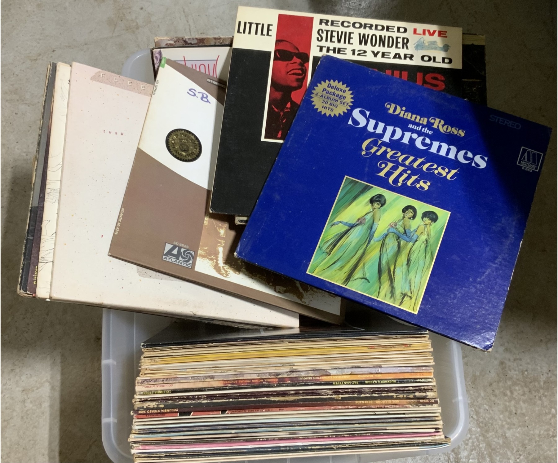Vintage Vinyl Album Lot ~ Diana Ross & The Supremes, Little Stevie ...