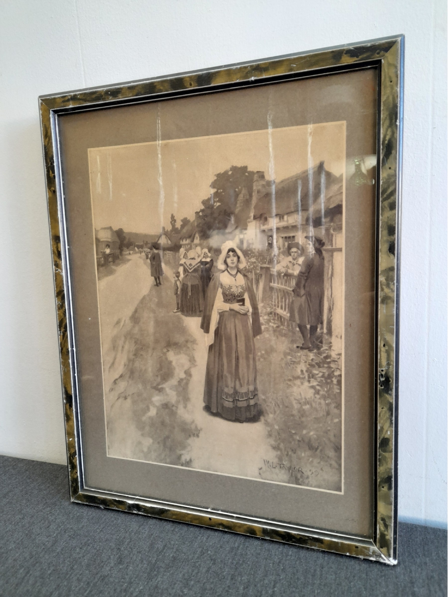 W. L. Taylor '99 Signed Early Art Print Of A Women #1335967 ...