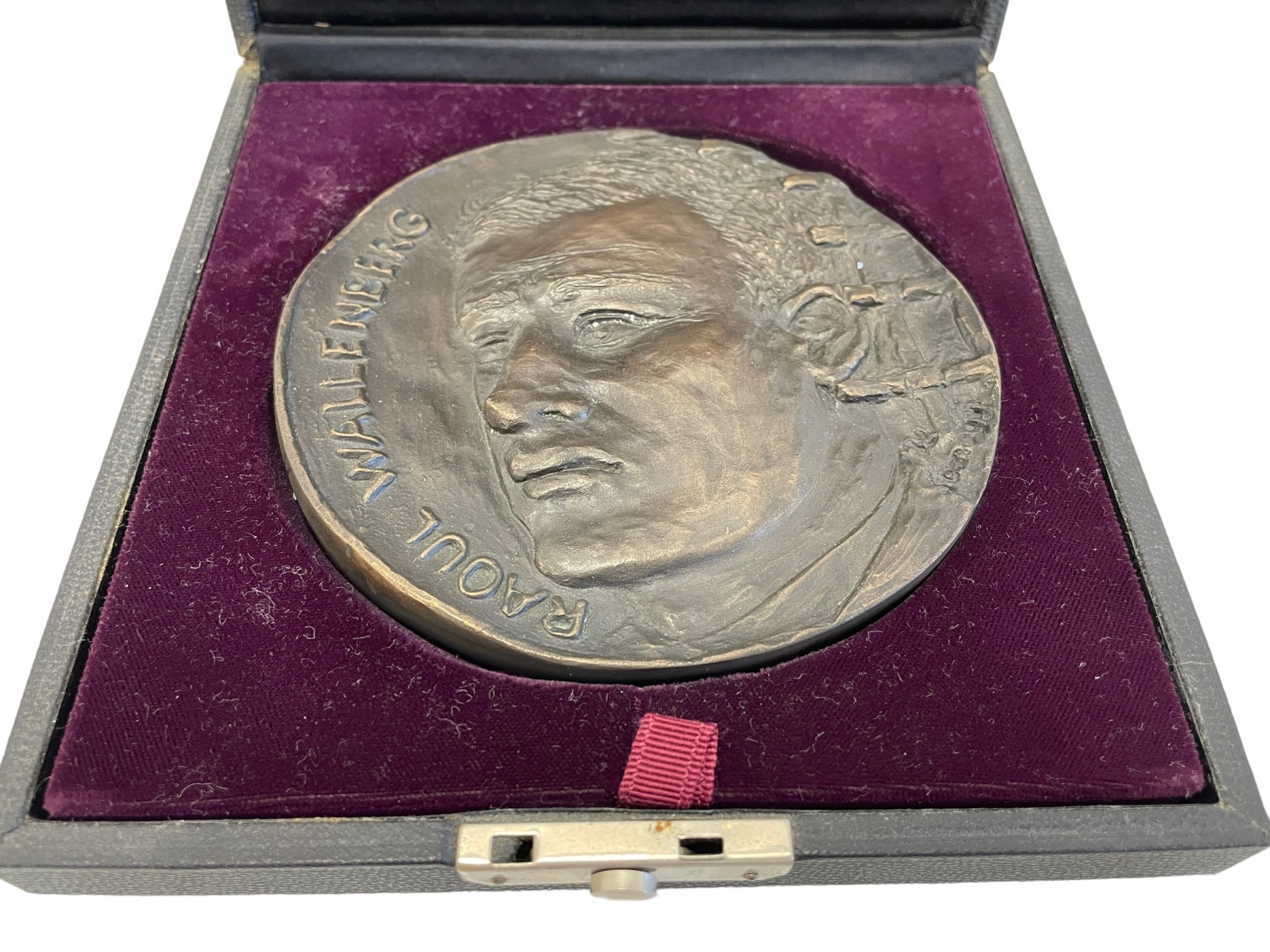 Rare 4.5" Bronze Medallion Of Raoul Wallenberg By Marika Somogyi ...