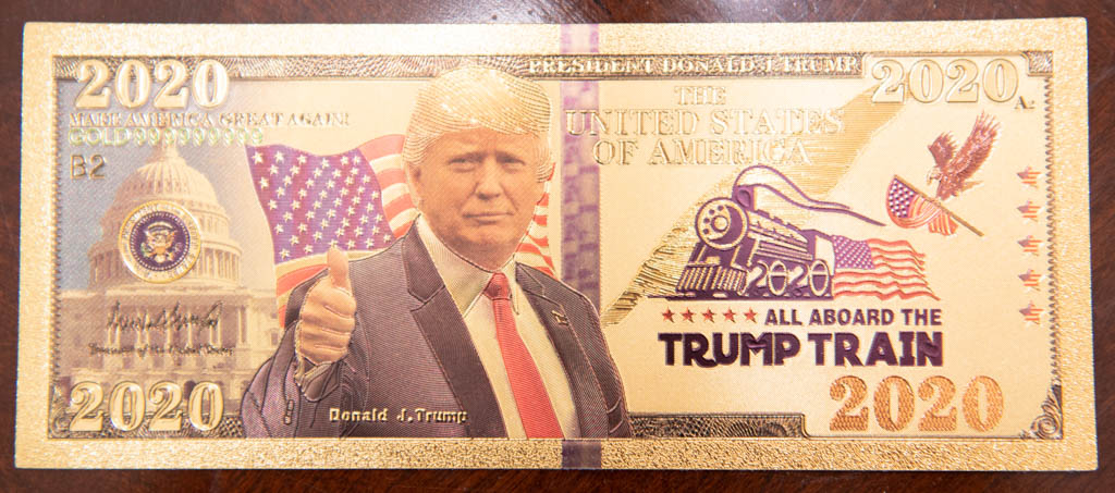 Donald Trump Gold Foil Bill All Aboard The Trump Train #42027 ...