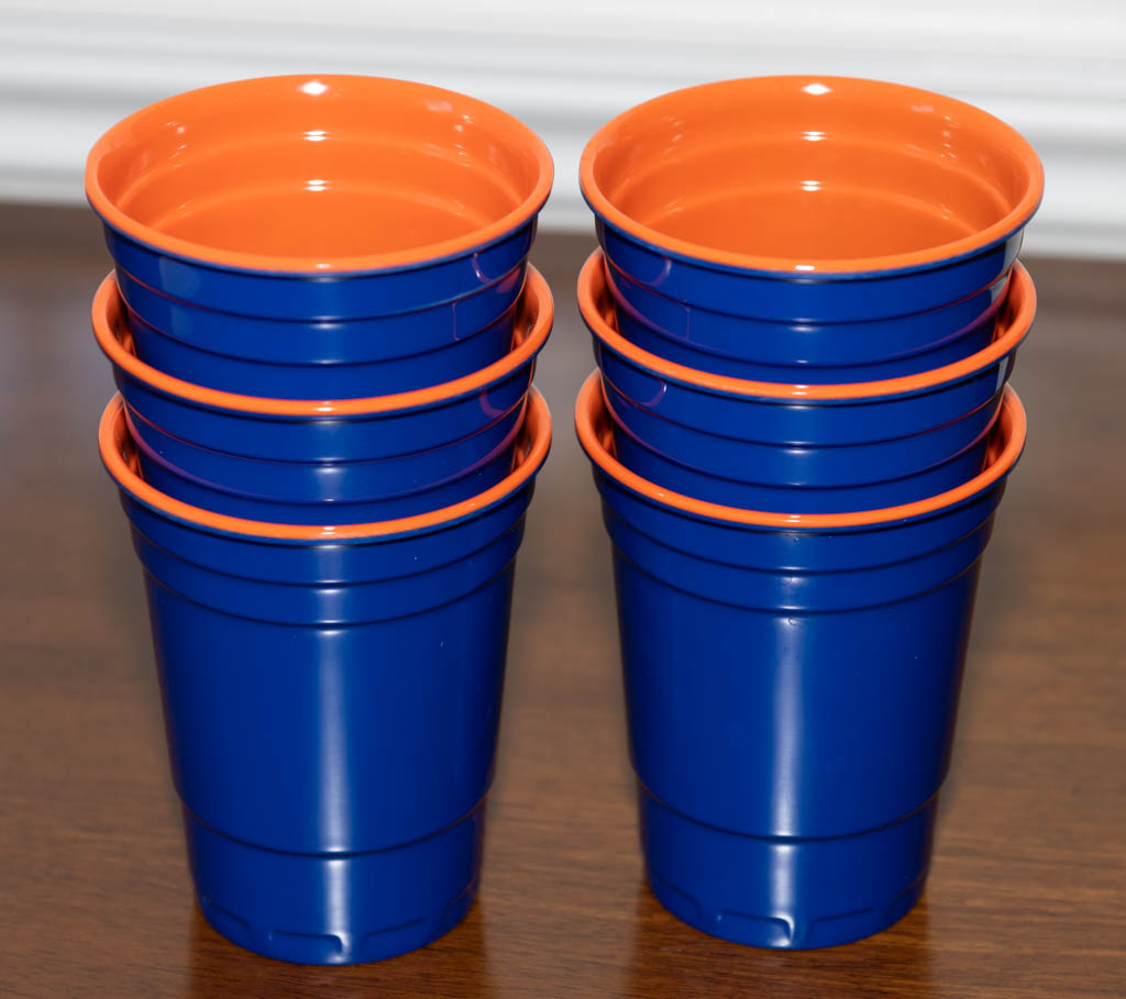 Set Of 6 Carson Home Accents Melamine Party Cups #52263 | Auctionninja.com