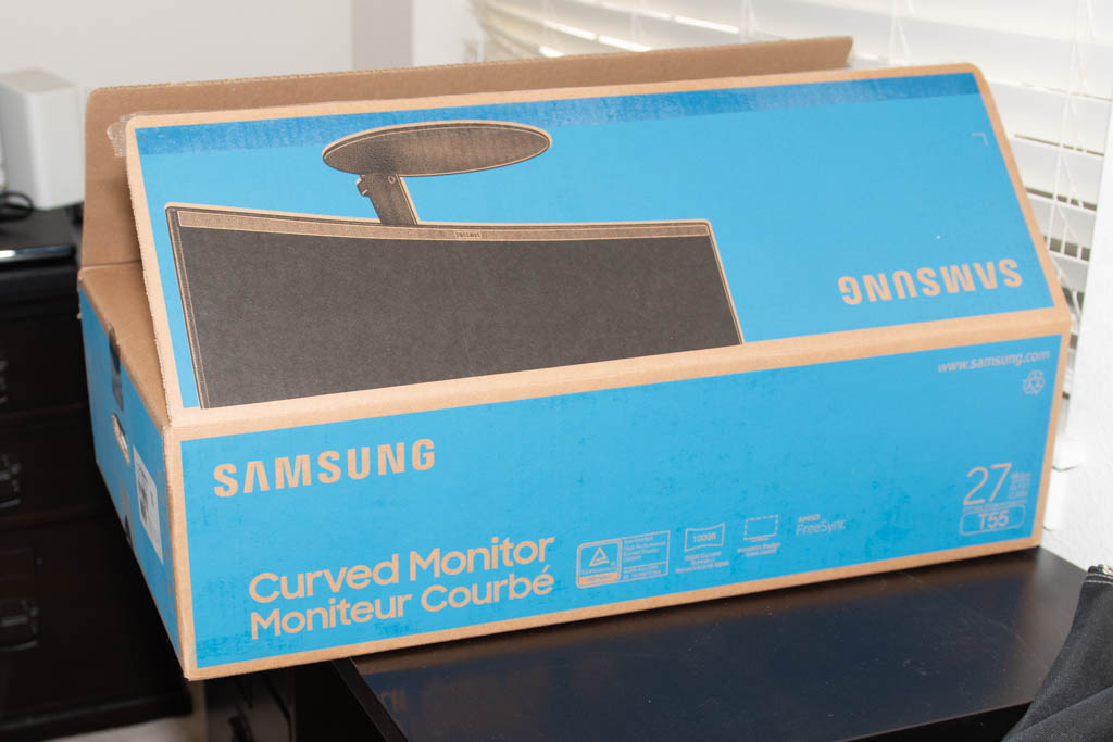 Samsung LED Curved Monitor 27" Model C27T550FDN With Original Box ...
