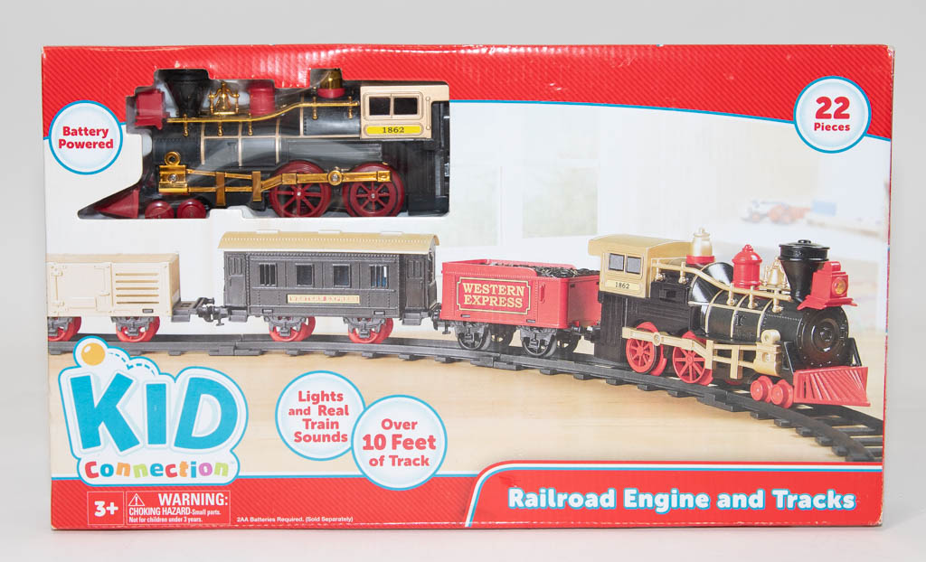 KID Connection Railroad Engine And Tracks #46038 | Auctionninja.com