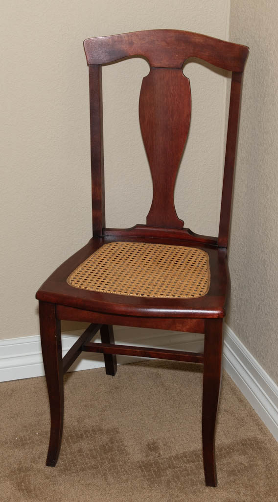 Hale Co. Mahogany Cane Seat Chair #43046 | Auctionninja.com