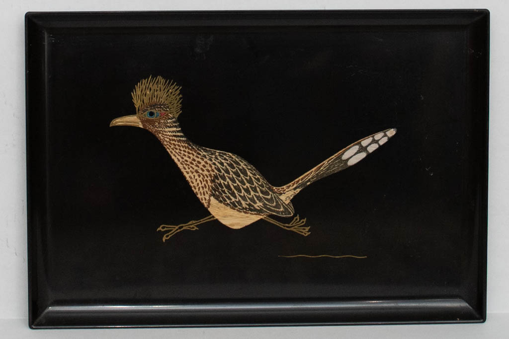 1960s Couroc Of Monterey CA Roadrunner Tray #20826 | Auctionninja.com