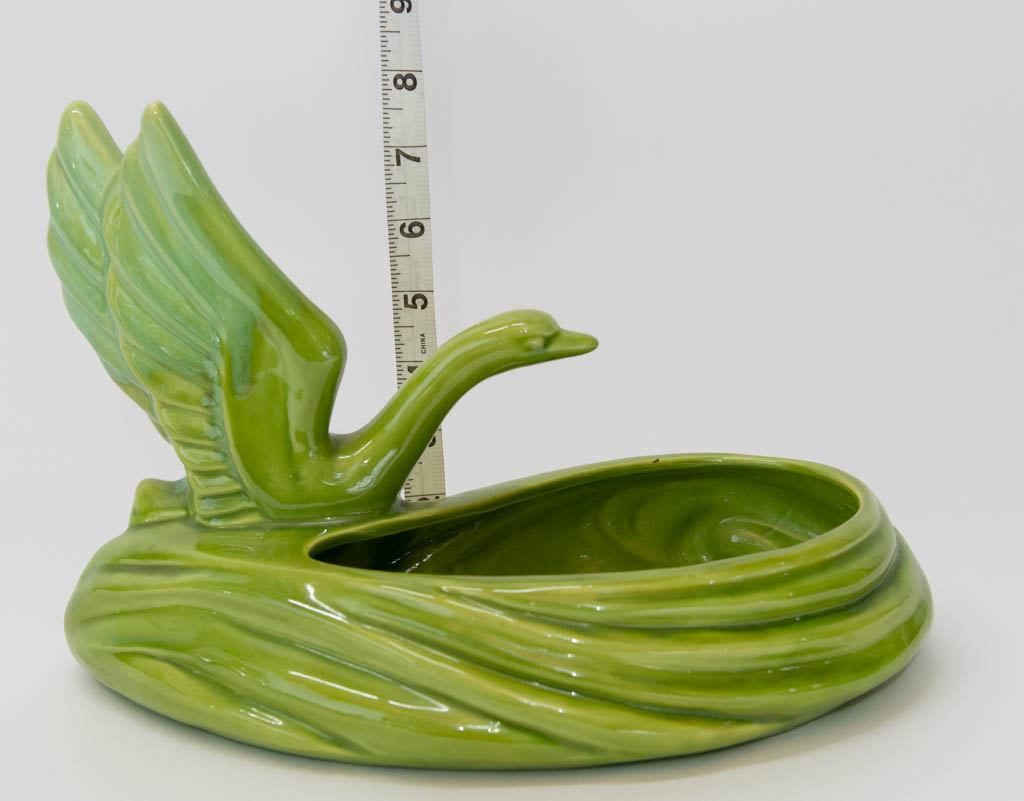 1960s Large Collection Haeger Pottery Green Bird Swan Planter 3774-A ...