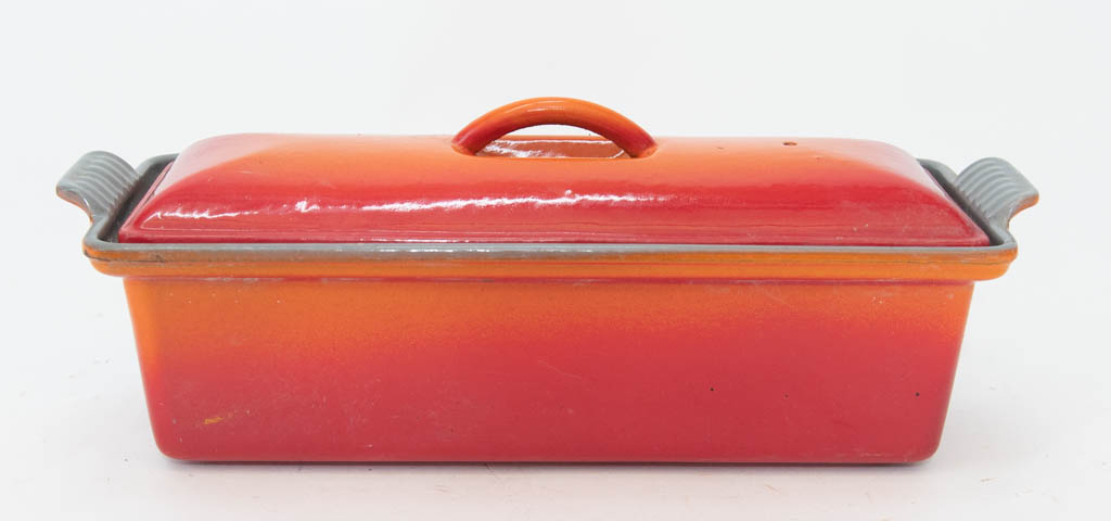LeCreuset Volcanic Orange Pate Terrine Meat Loaf/Bread Pan #40094 ...