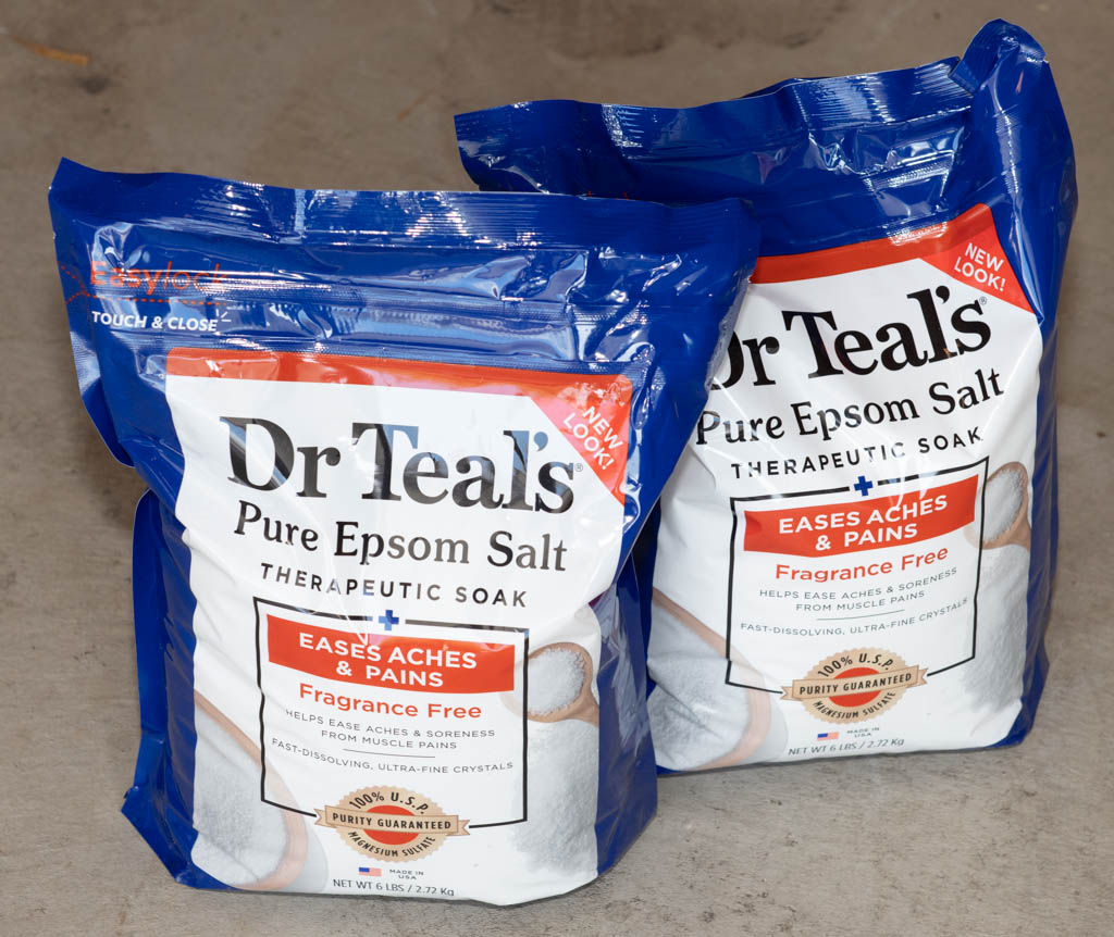 Dr Teals Pure Epsom Salt Two Full Bags #43405 | Auctionninja.com
