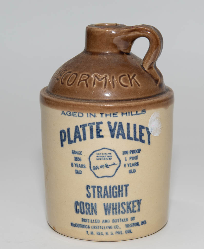 McCormick Platte Valley Straight Corn Whiskey Jug 168-1972 Liquor ...