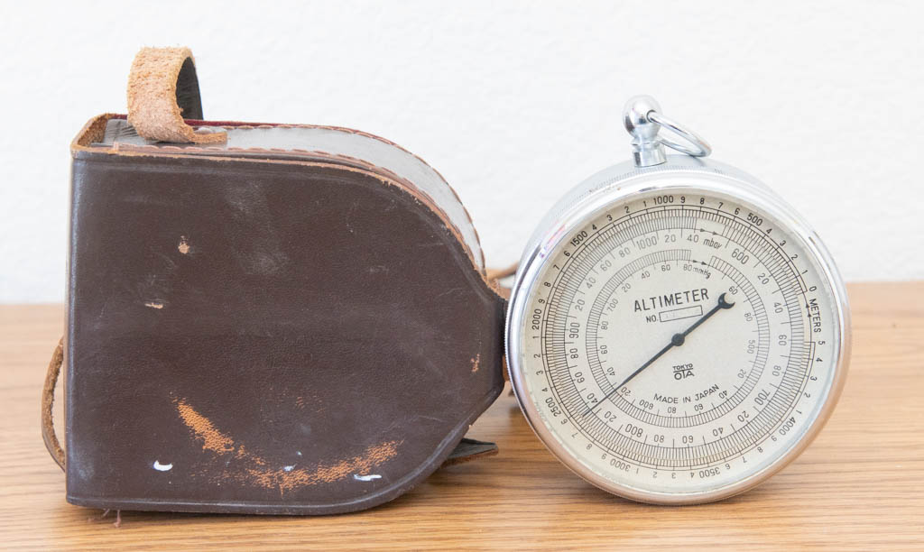 Vintage OTA Tokyo Altimeter With Leather Case Made In Japan #47798 ...