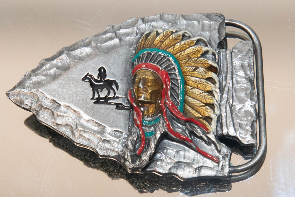 1988 Siskiyou Chief Joseph Belt Buckle Figural Arrowhead #21758 ...