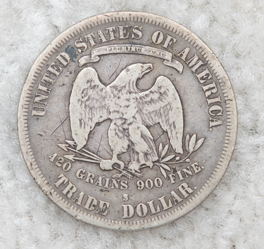 1878 -S Silver Trade Dollar #47991 | Auctionninja.com