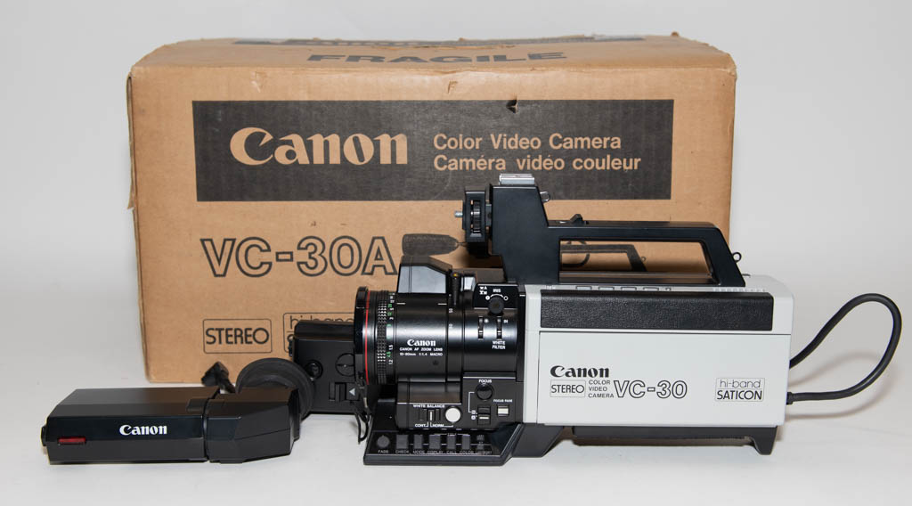 Canon Color Video Camera Model VC-30A With Original Box #48175 ...
