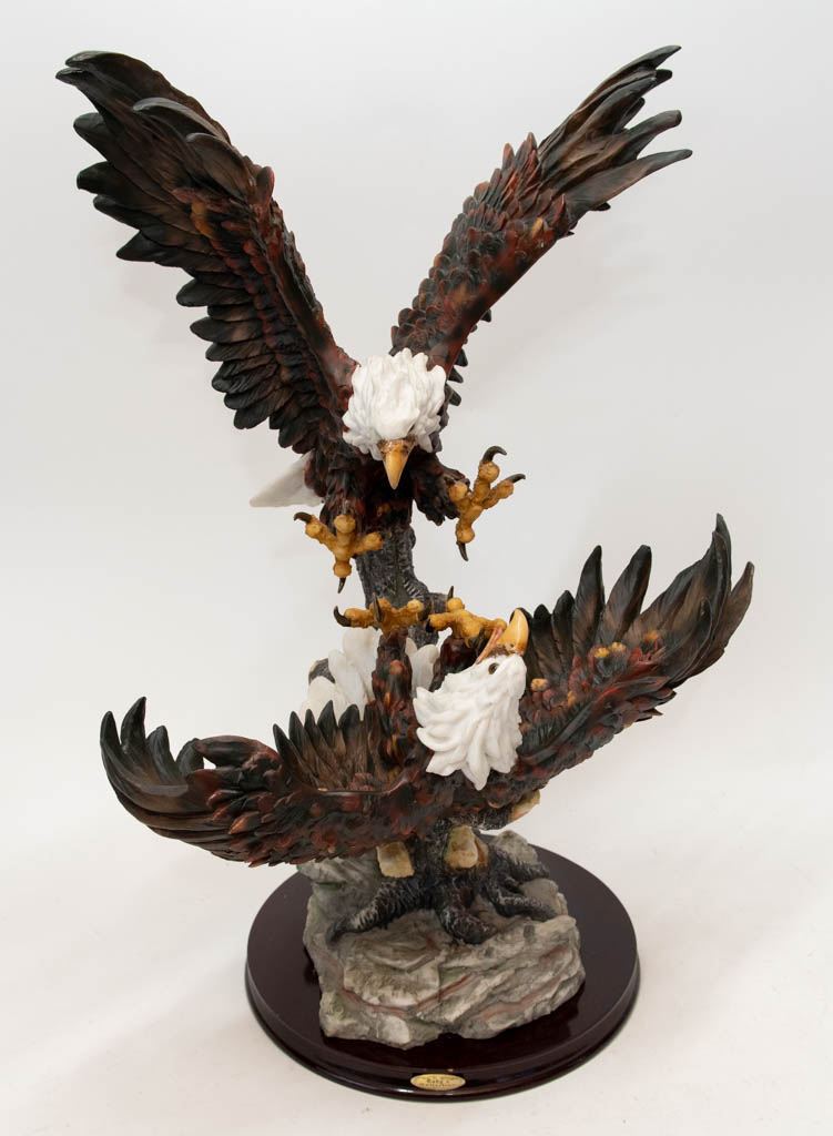 Fighting Eagles Ruby's Collection Statue #41191 | Auctionninja.com