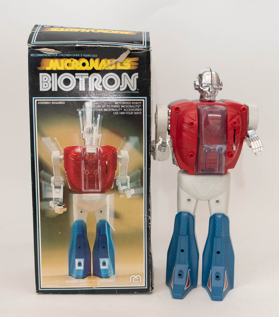 1976 Micronauts Biotin Motorized Robot In Box #48273 | Auctionninja.com