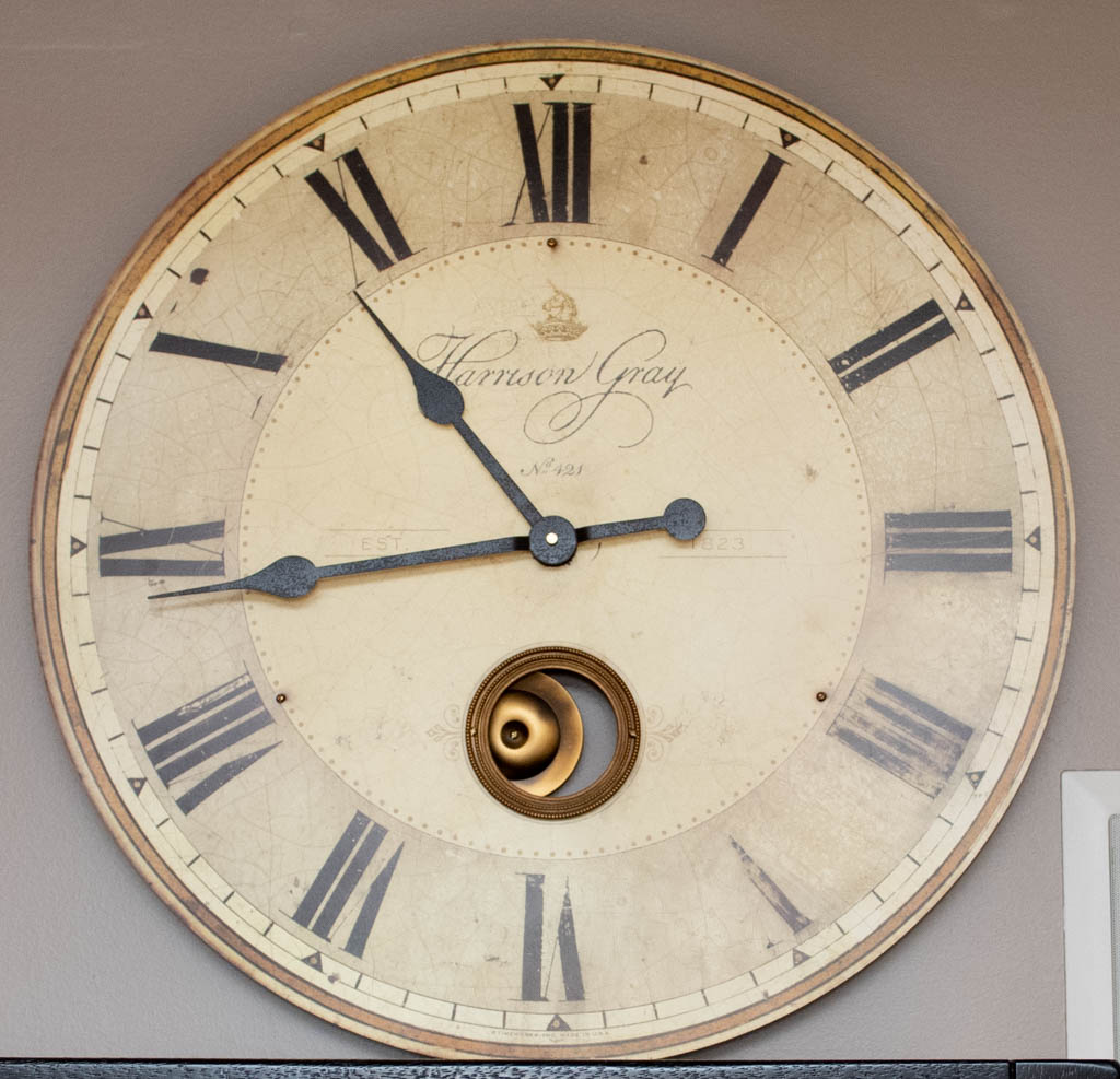 " Uttermost" Timeworks Harrison Gray Clock #37997 | Auctionninja.com