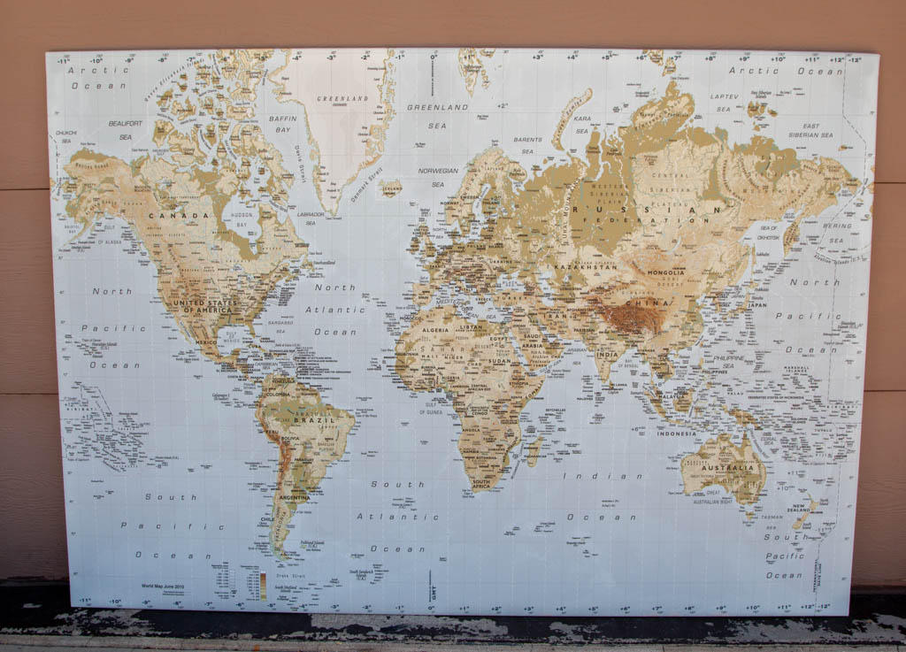 Canvas IKEA World Map #41615 | Auctionninja.com