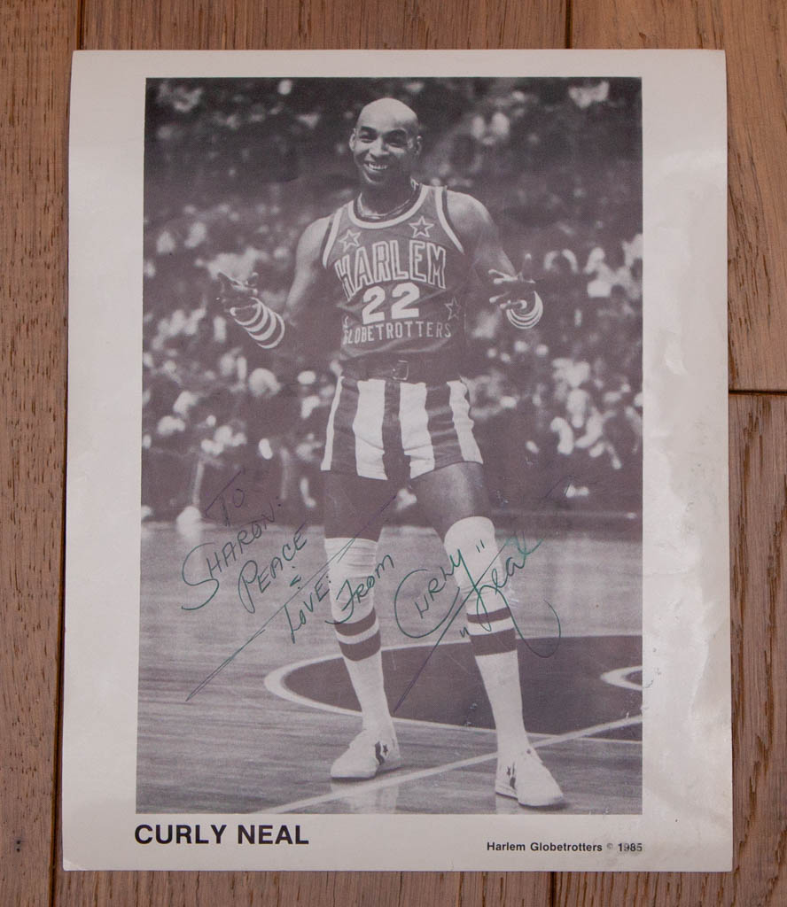 Harlem Globetrotters Basketball Legend Curly Neal Signed Photograph ...