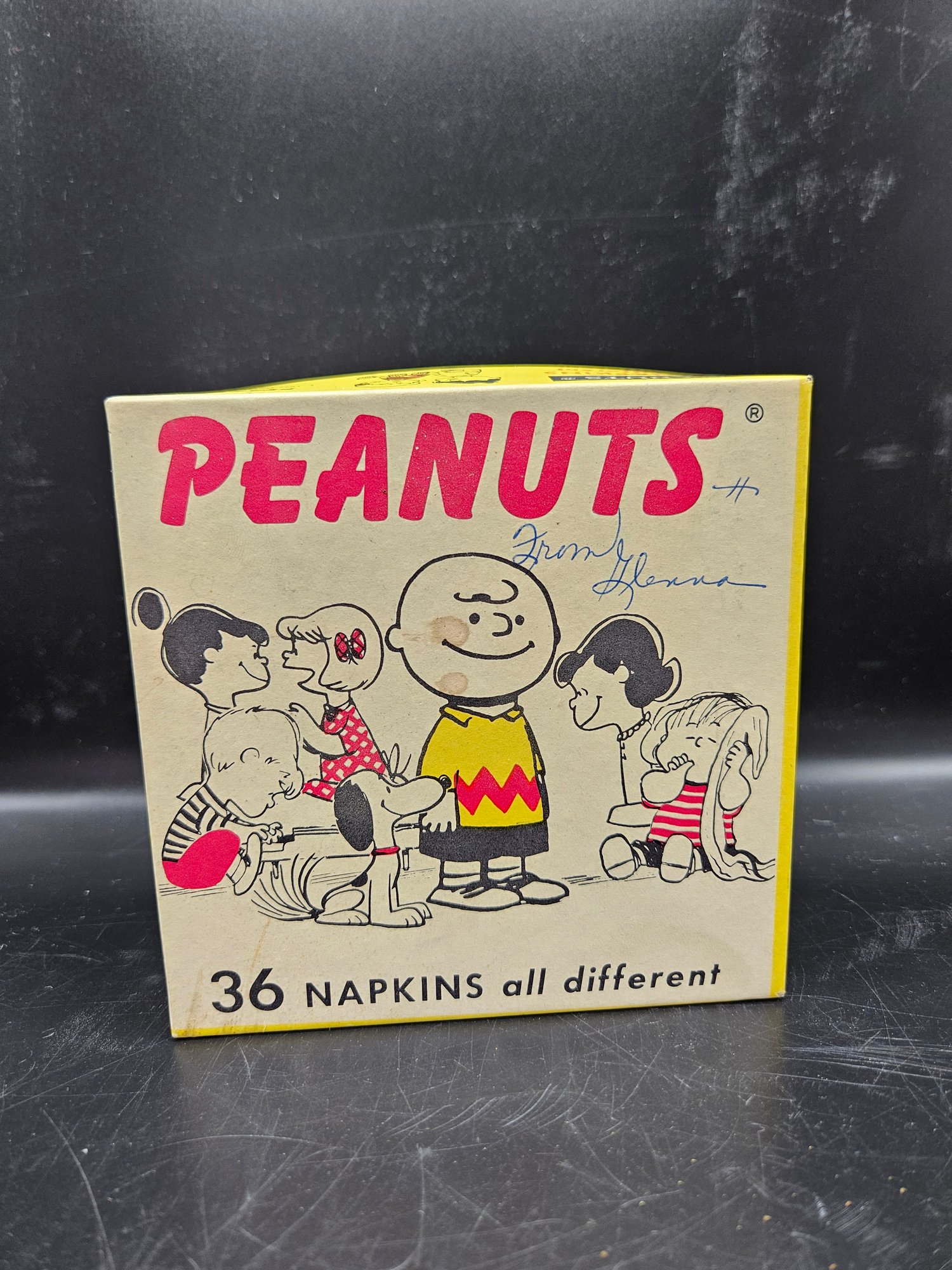 1958 Peanuts Comic Strip, Original Box With 36 Different Napkins ...