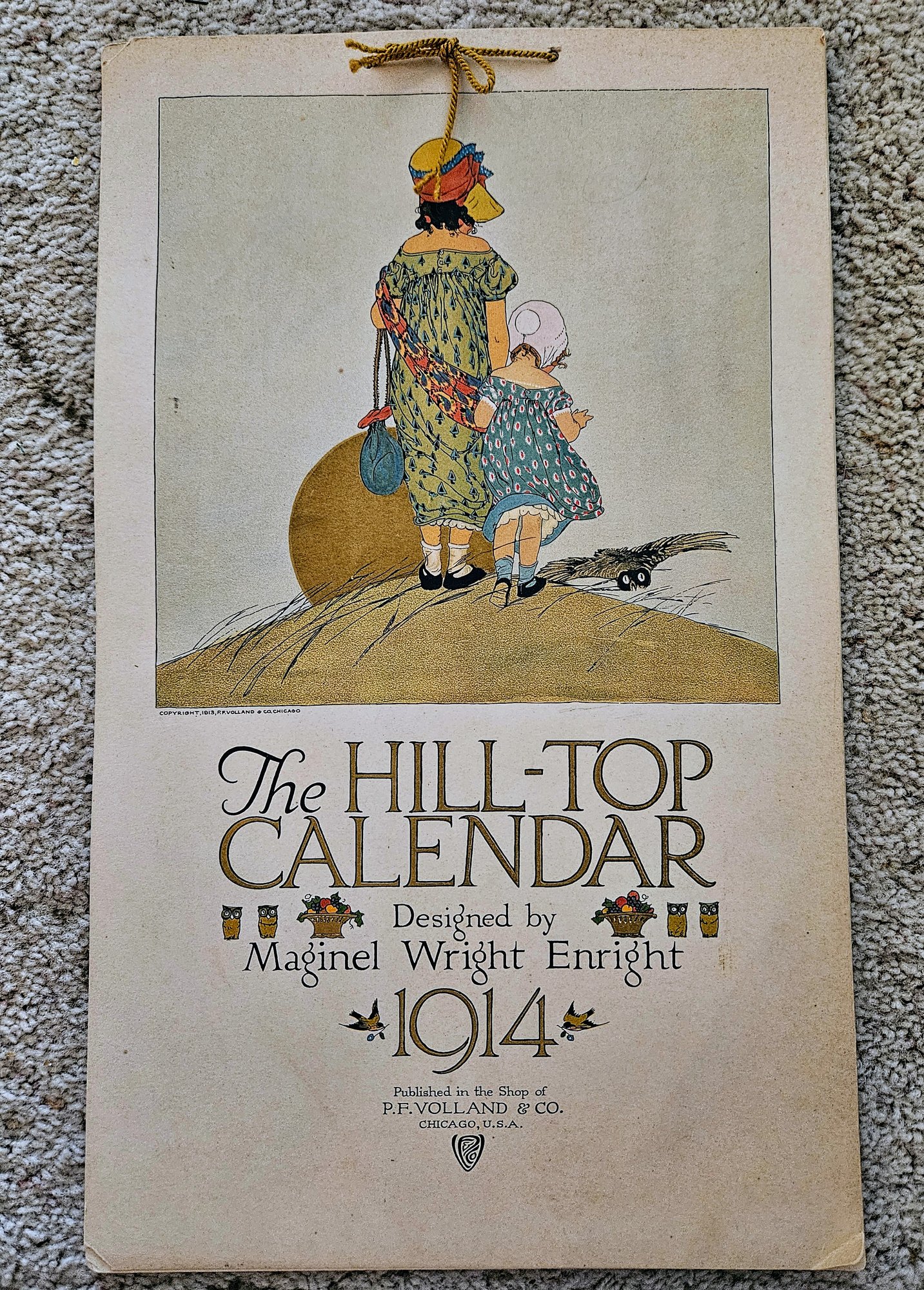 Antique 1914 Art Deco Calendar #1551 | Auctionninja.com