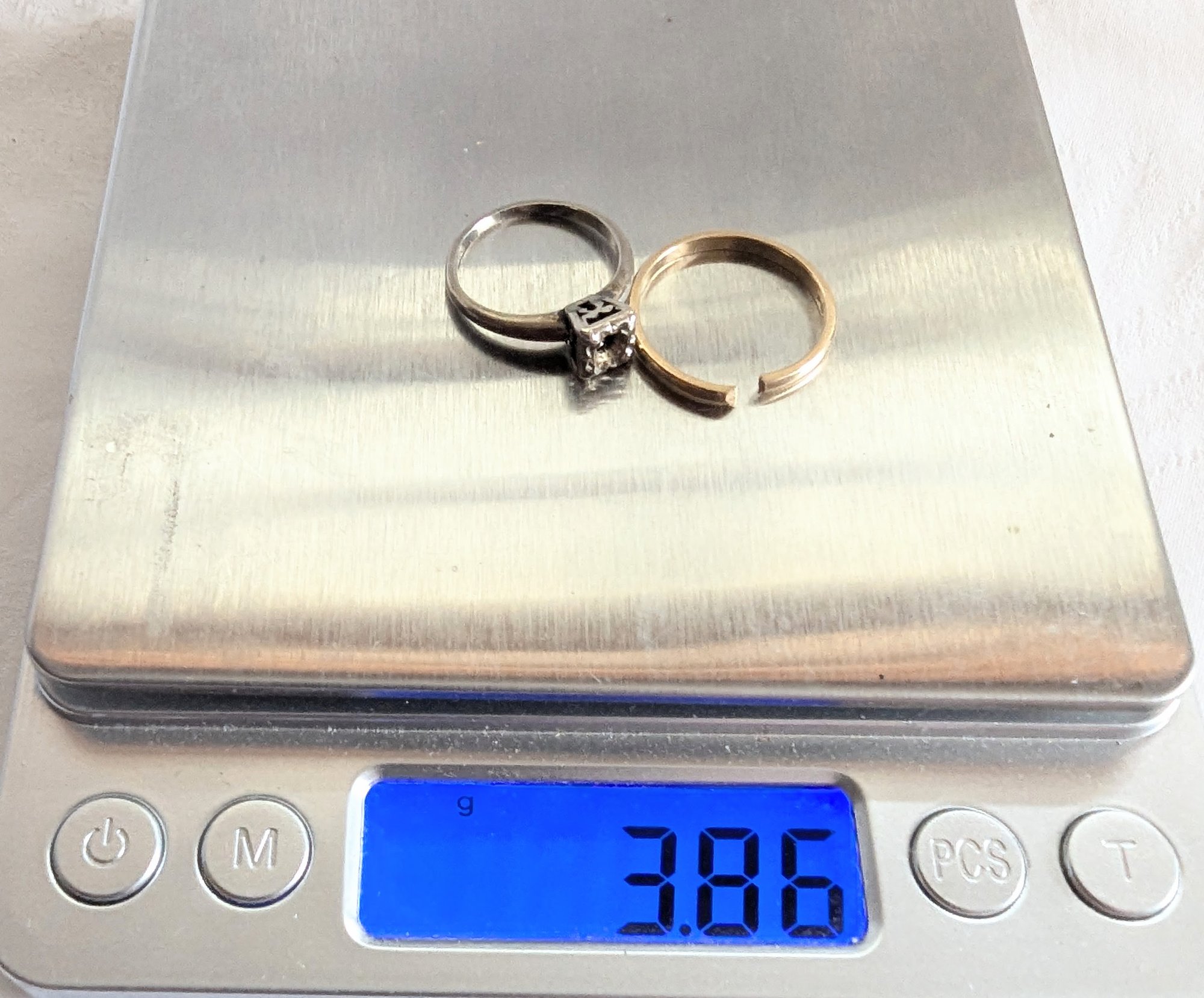 Two 14 Kt Gold Rings Gram Weigh 3.86 #1273 | Auctionninja.com