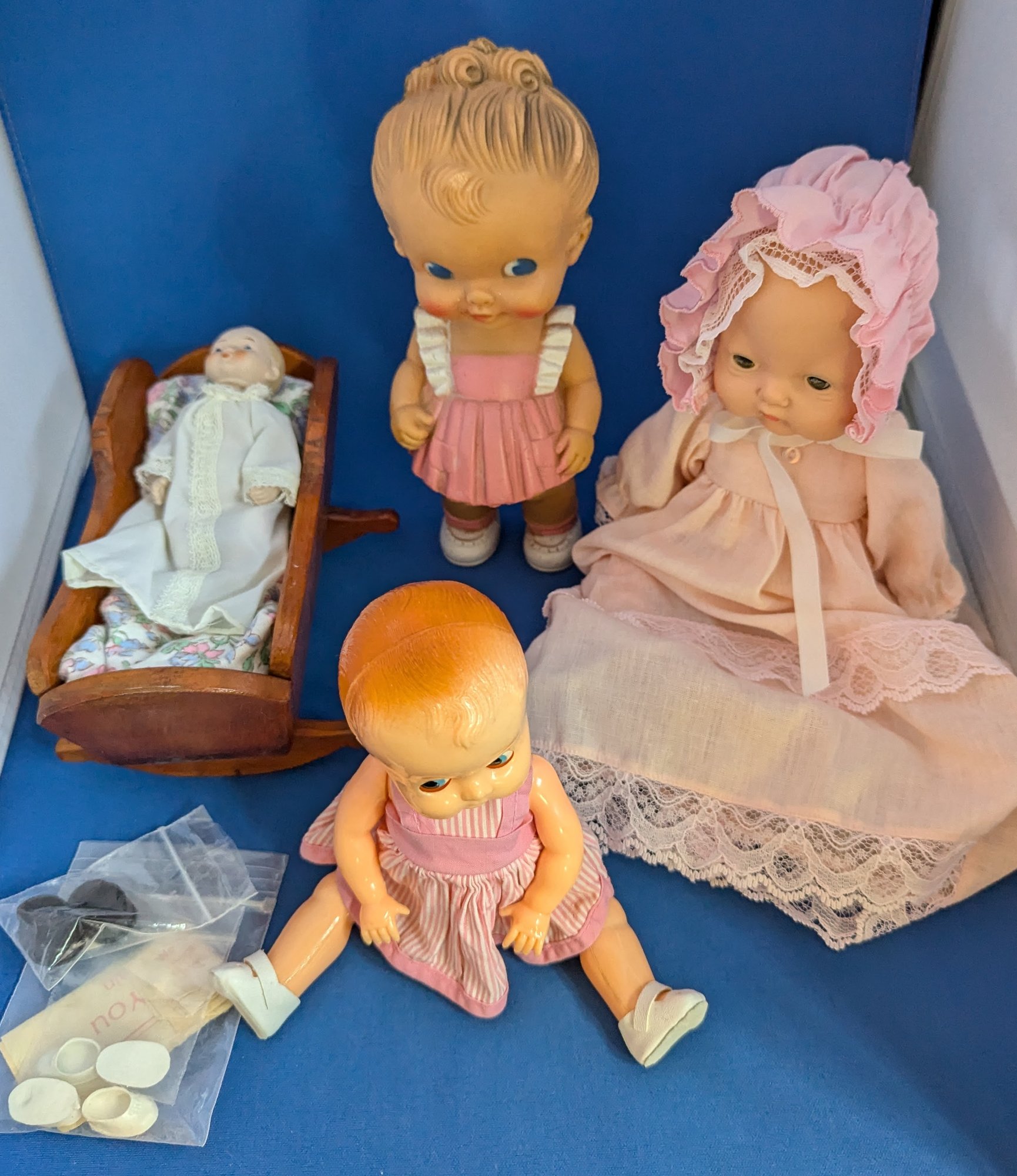 Vintage Ruth E. Newton Sun Rubber Circa 1950s W/ Other Vintage Dolls ...