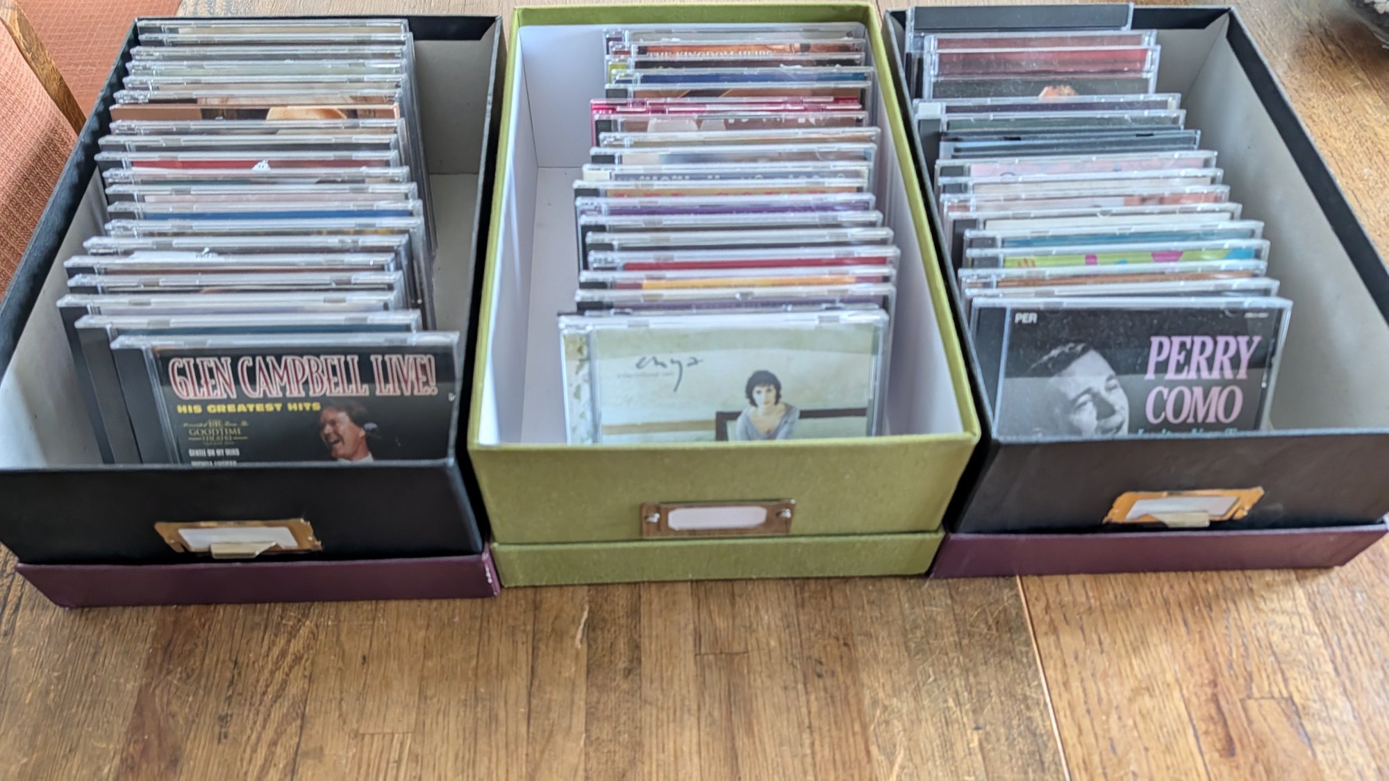 Three Boxes Of Various Types Of Compact Discs. #4130 | Auctionninja.com